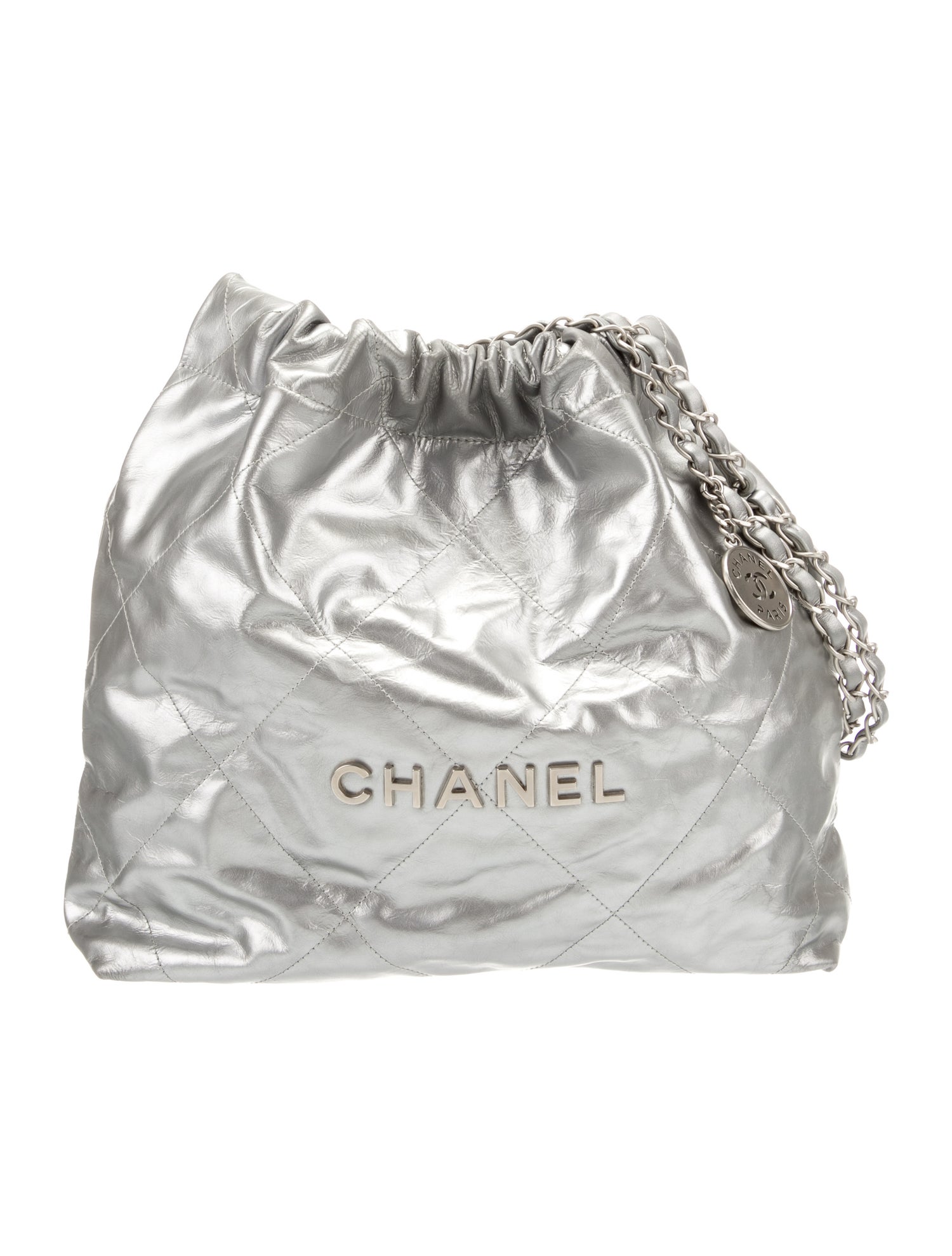 Chanel Small 22 Hobo - Silver Hobos, Handbags - CHA1118320 | The RealReal