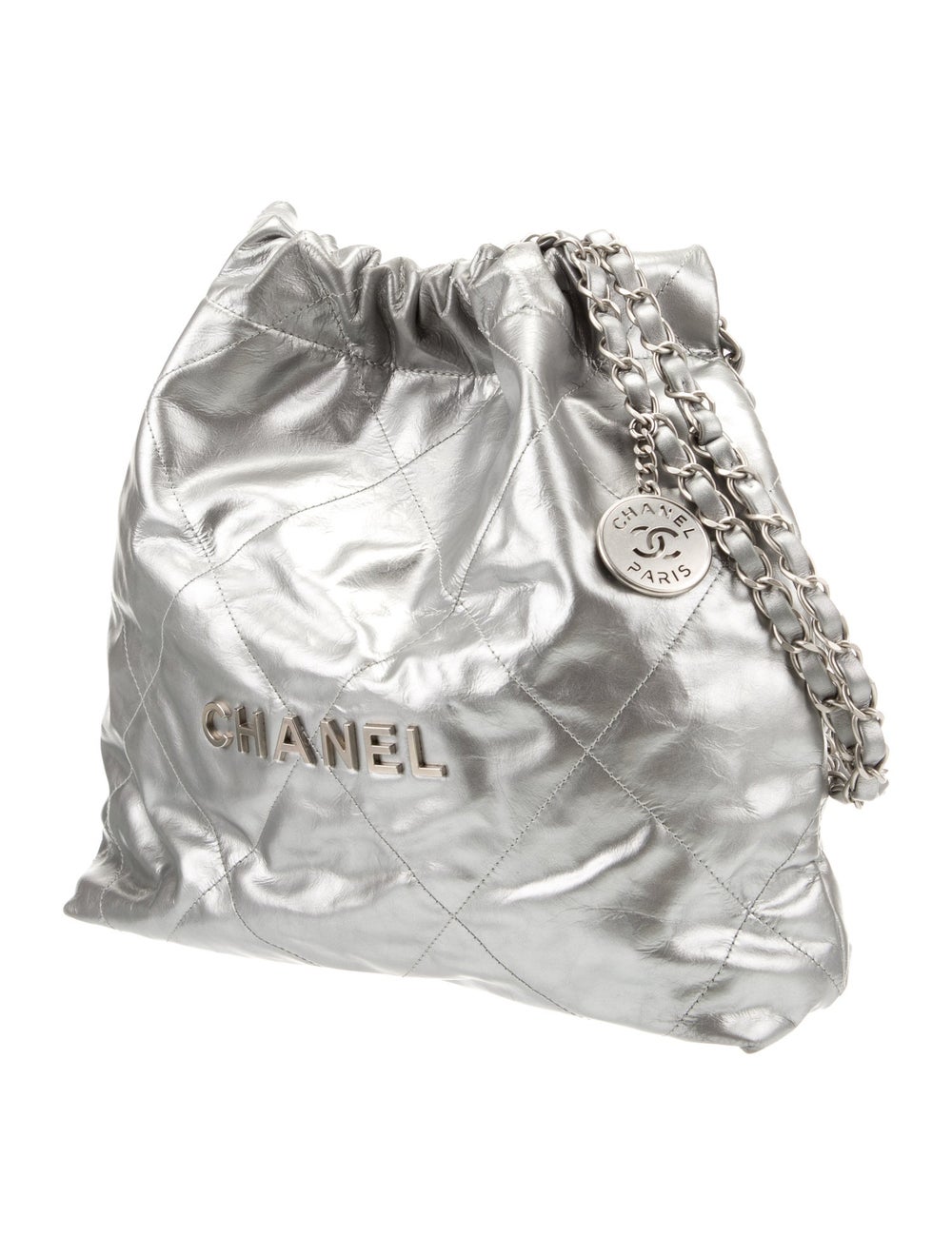 Chanel Small 22 Hobo - Silver Hobos, Handbags - CHA1118320 | The RealReal