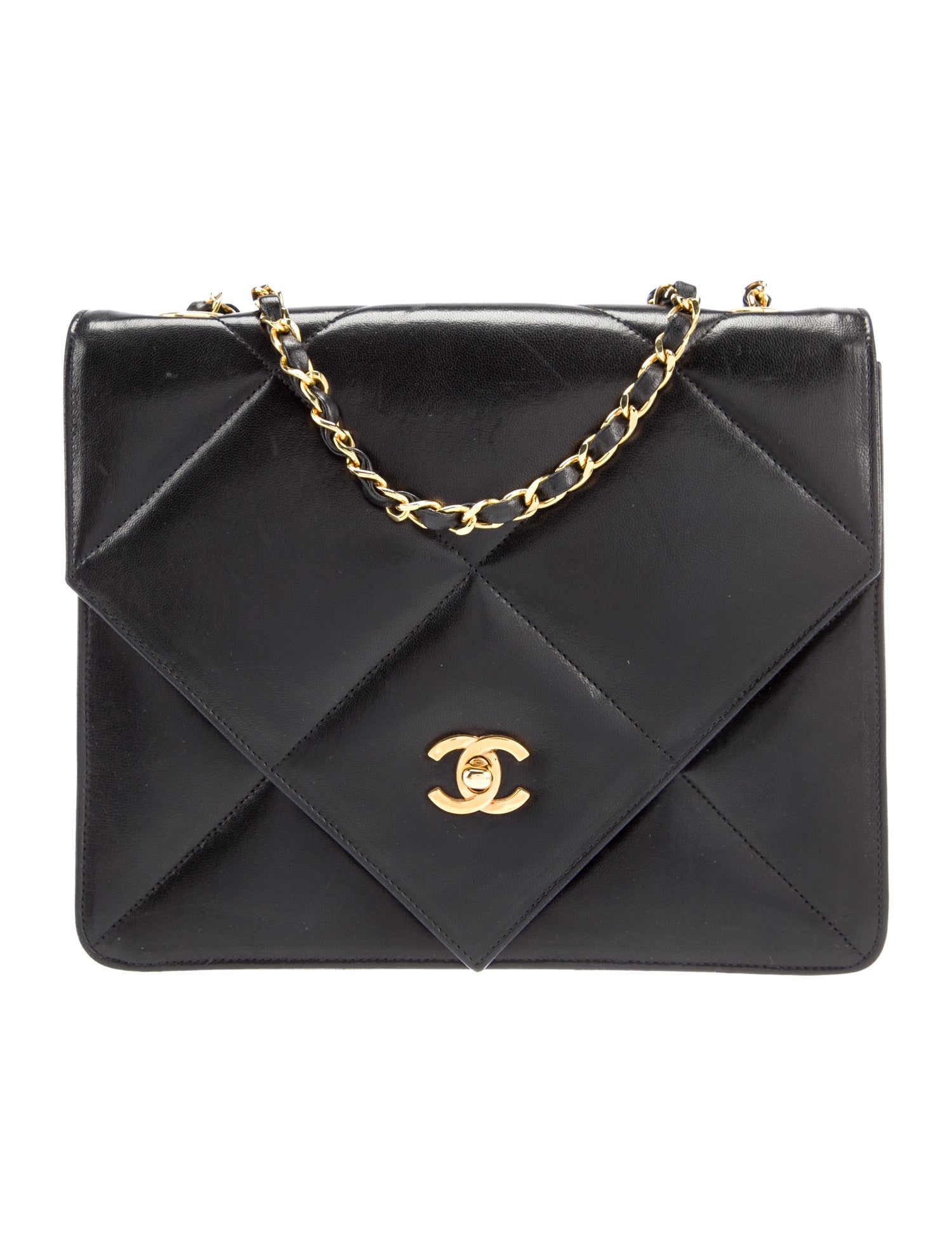Chanel Envelope Flap Bag - Black Shoulder Bags, Handbags - CHA1118786 ...