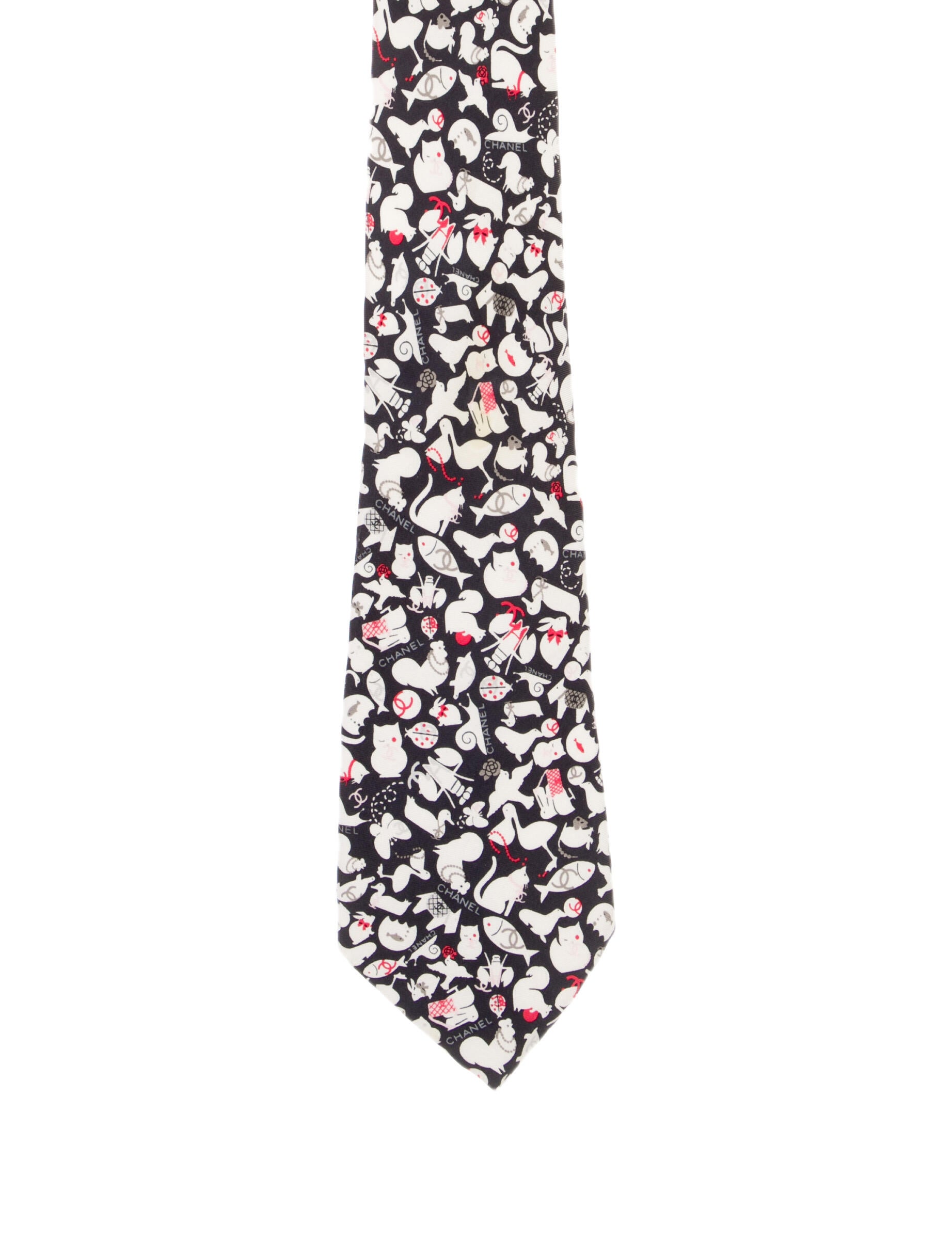 Chanel Silk CC Tie - White Ties, Suiting Accessories - CHA1119547 | The ...
