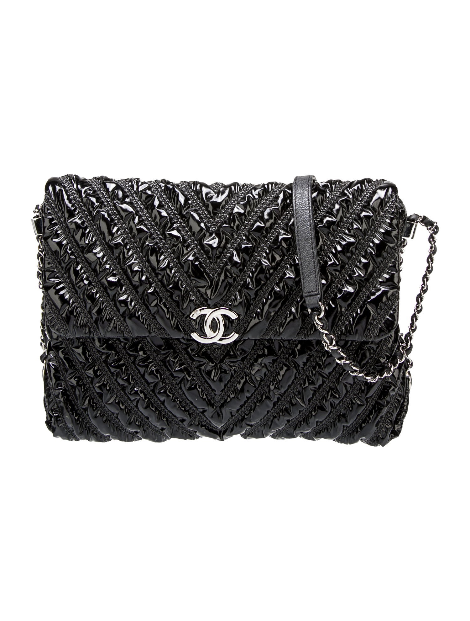 Chanel Space Suit Flap Bag - Black Shoulder Bags, Handbags - CHA1121788 ...