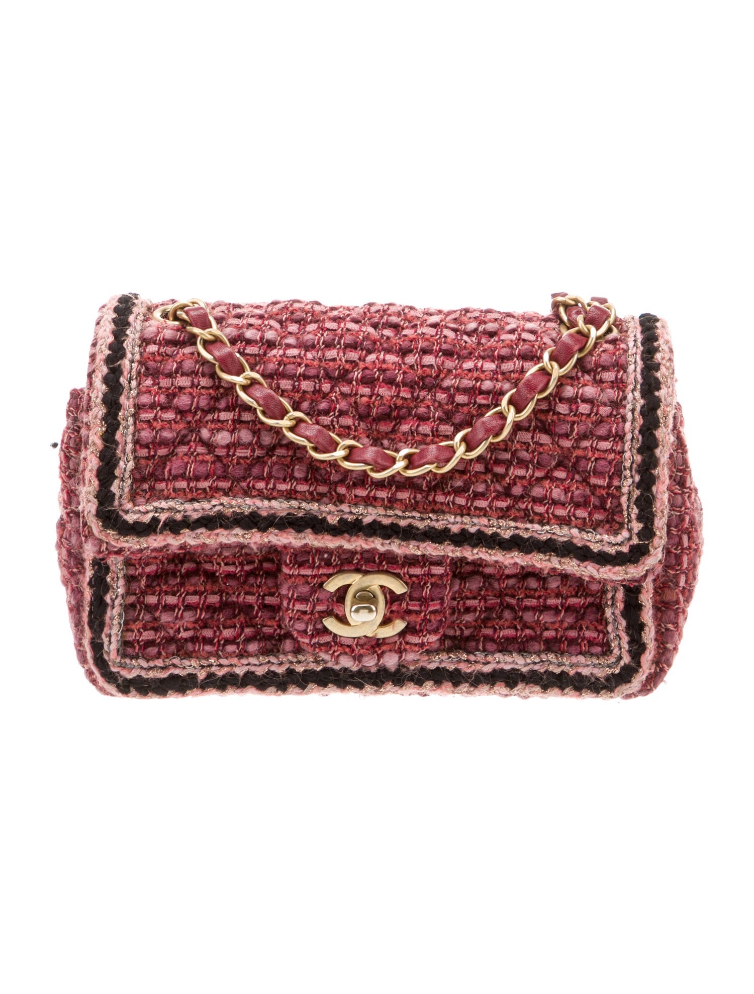 Chanel Mini Tweed Flap Bag - Purple Shoulder Bags, Handbags ...
