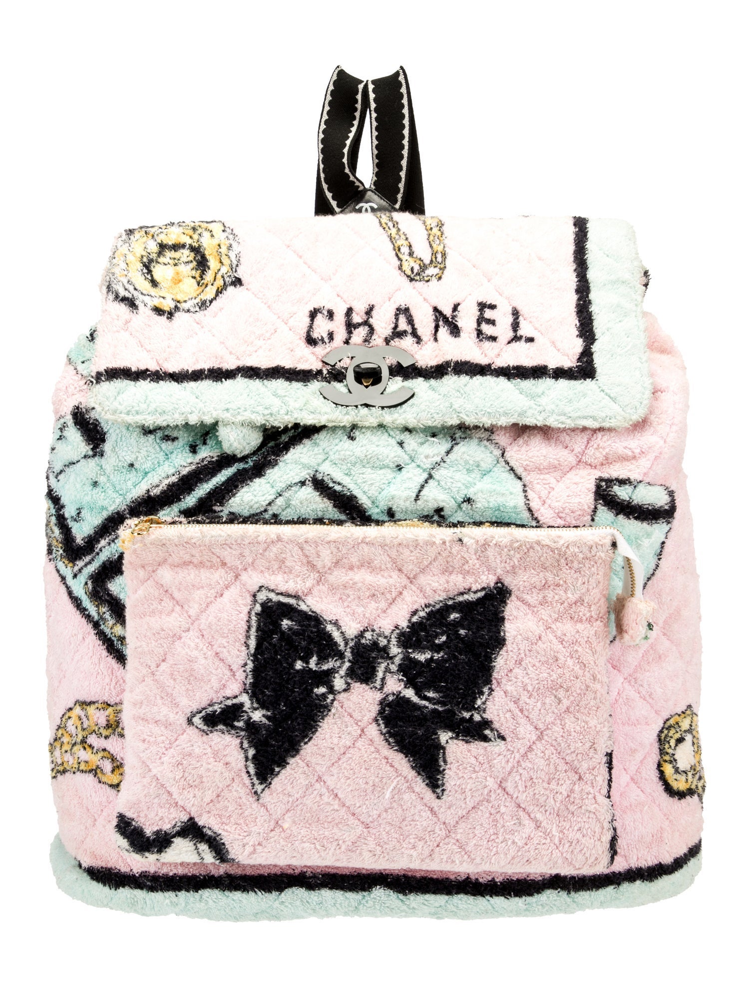 Chanel Terry Cloth Backpack - Pink Backpacks, Handbags - CHA1123199 ...