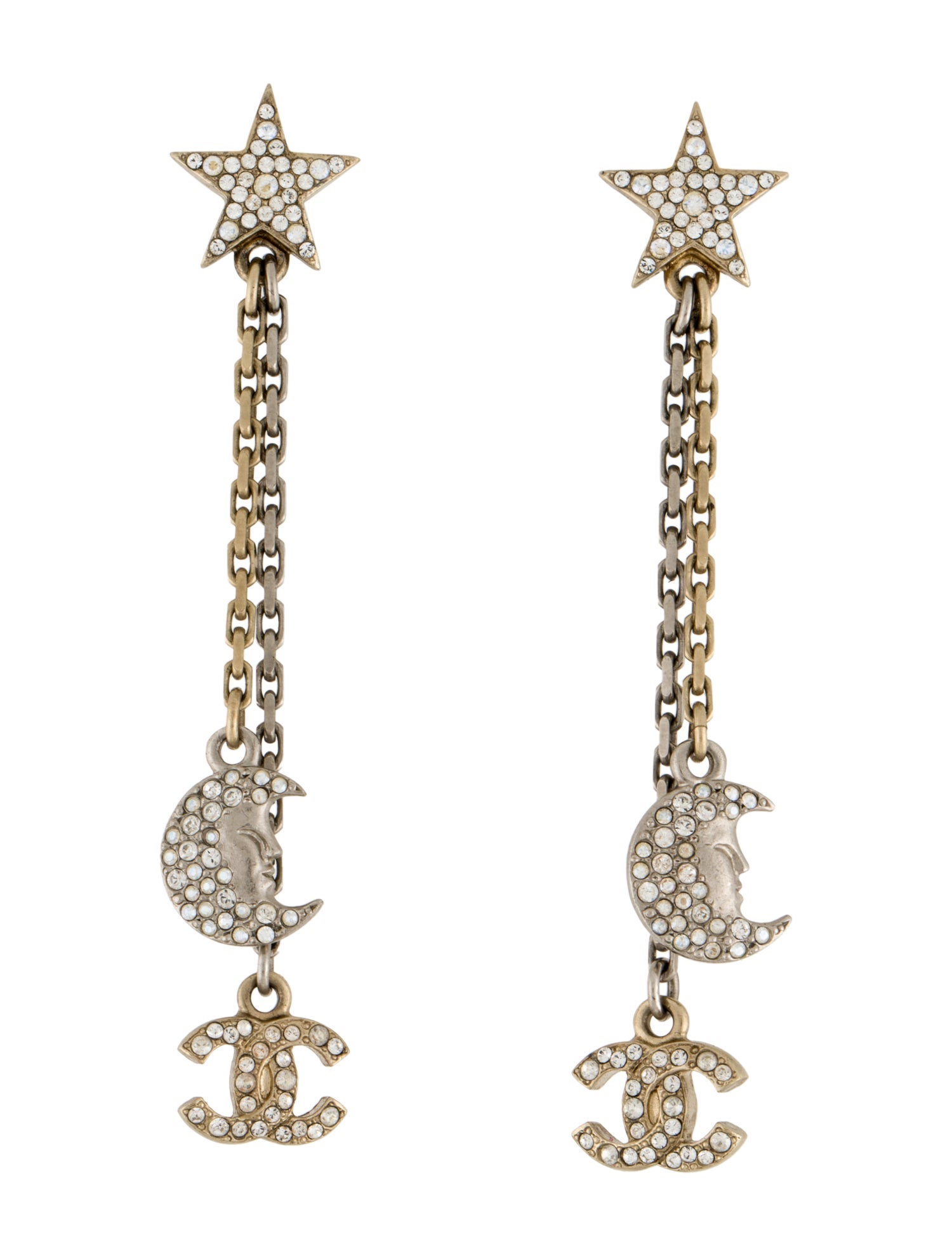 Celine Céline Baroque Pearl Drop Earrings - Gold-Tone Metal Drop ...