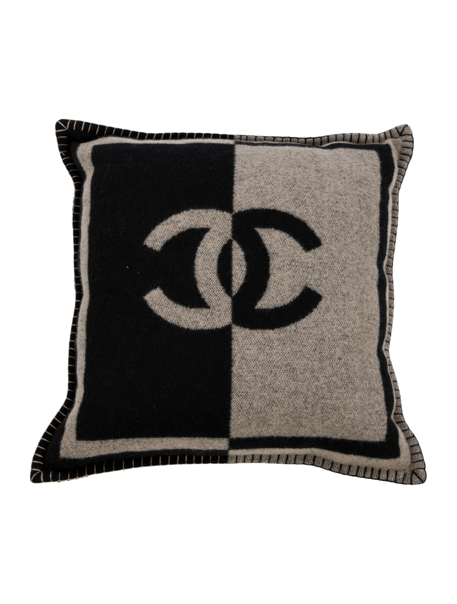 Chanel CC Throw Pillow - Black Throws, Pillows & Throws - CHA1124762 ...