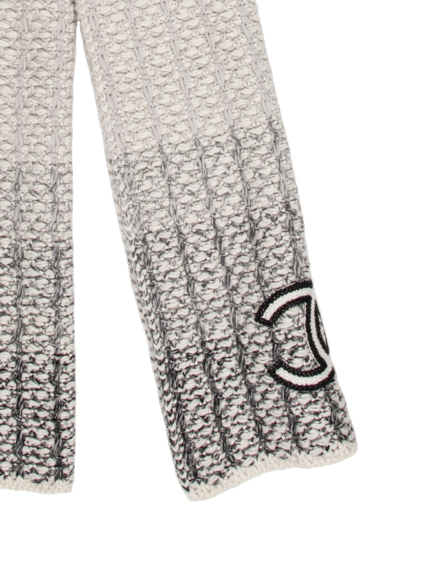 Chanel Cashmere CC Pocket Scarf - Neutrals Scarves and Shawls ...