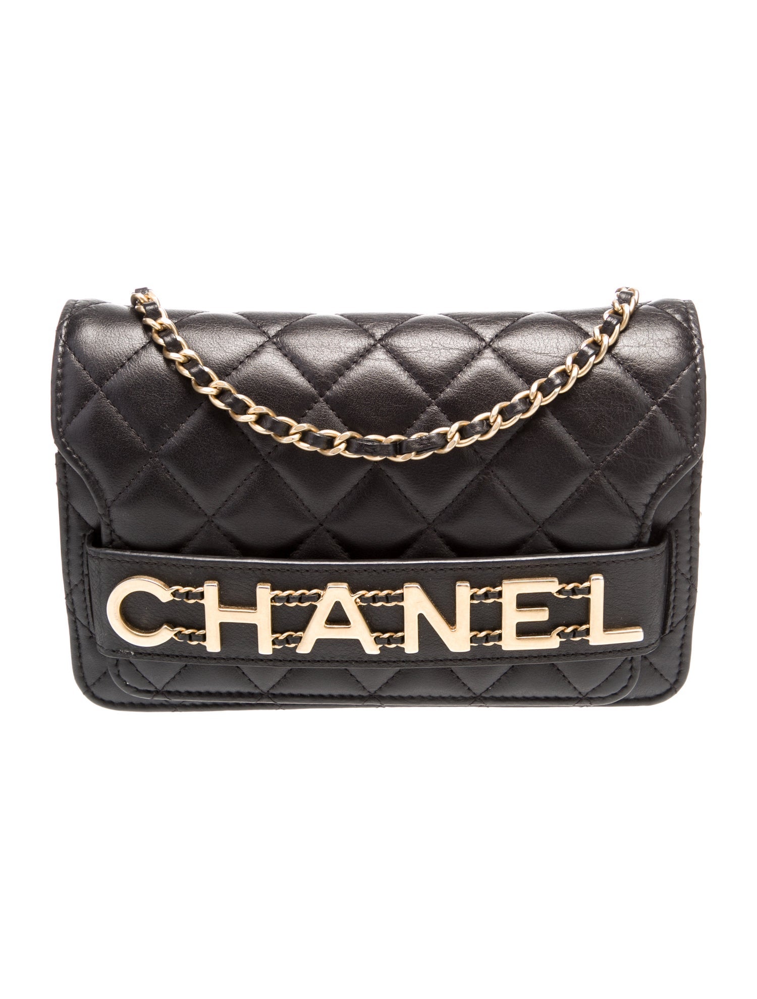 Chanel Quilted Mini Flap Wallet on Chain - Black Crossbody Bags ...