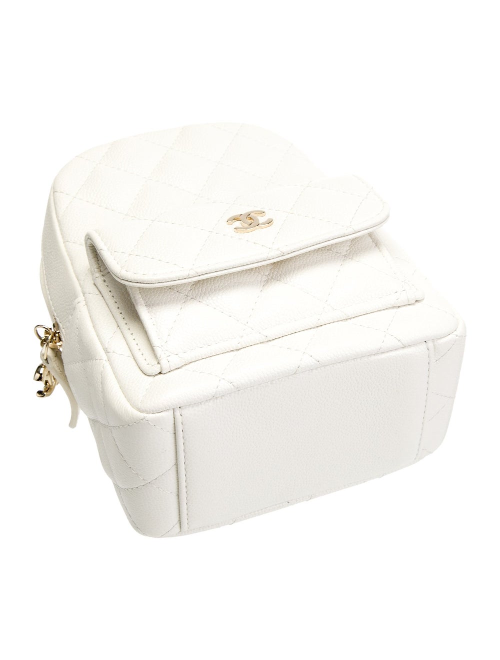 Chanel Classic Mini Caviar Backpack - White Backpacks, Handbags ...