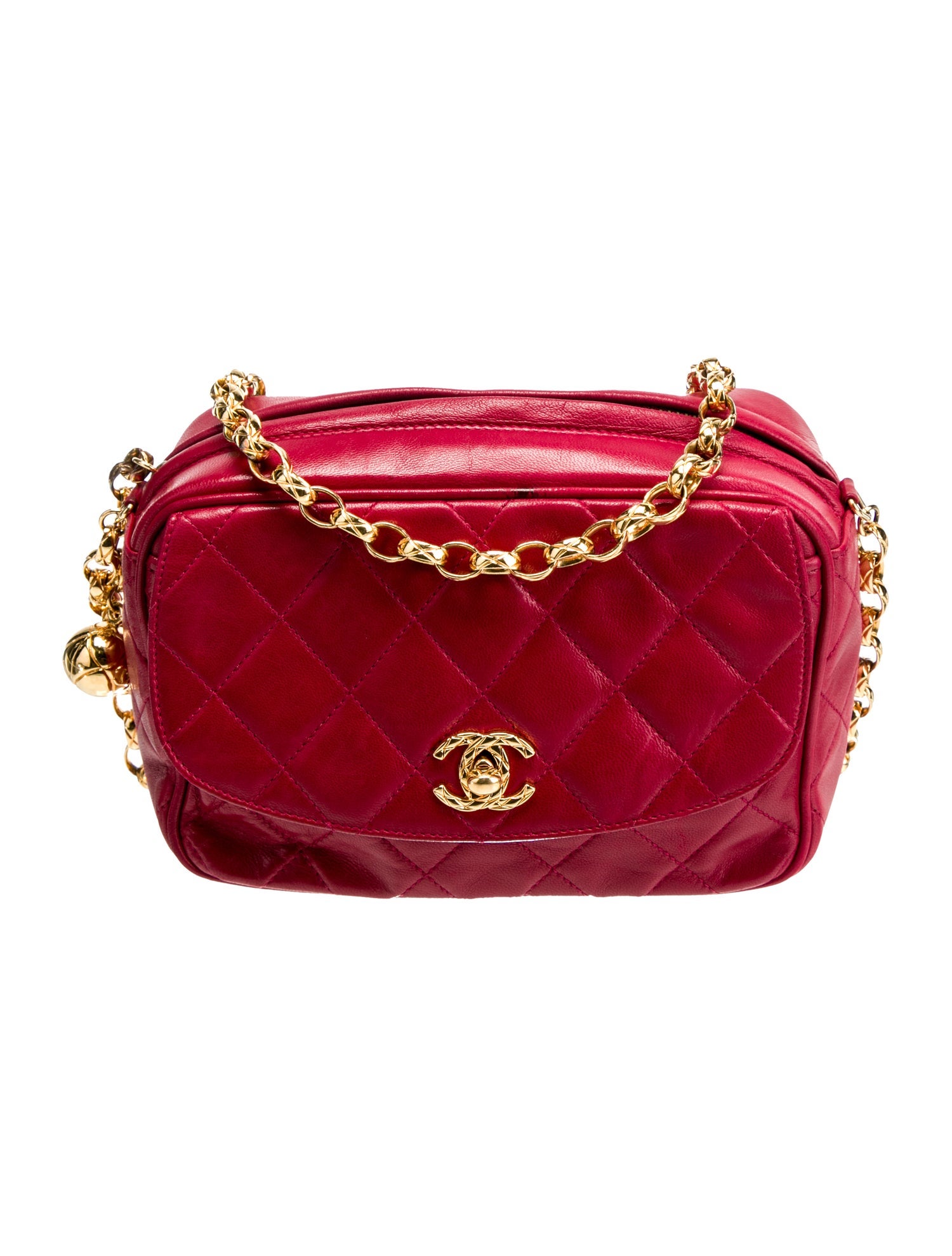 Chanel Quilted Camera Bag - Red Mini Bags, Handbags - CHA1128615 | The ...