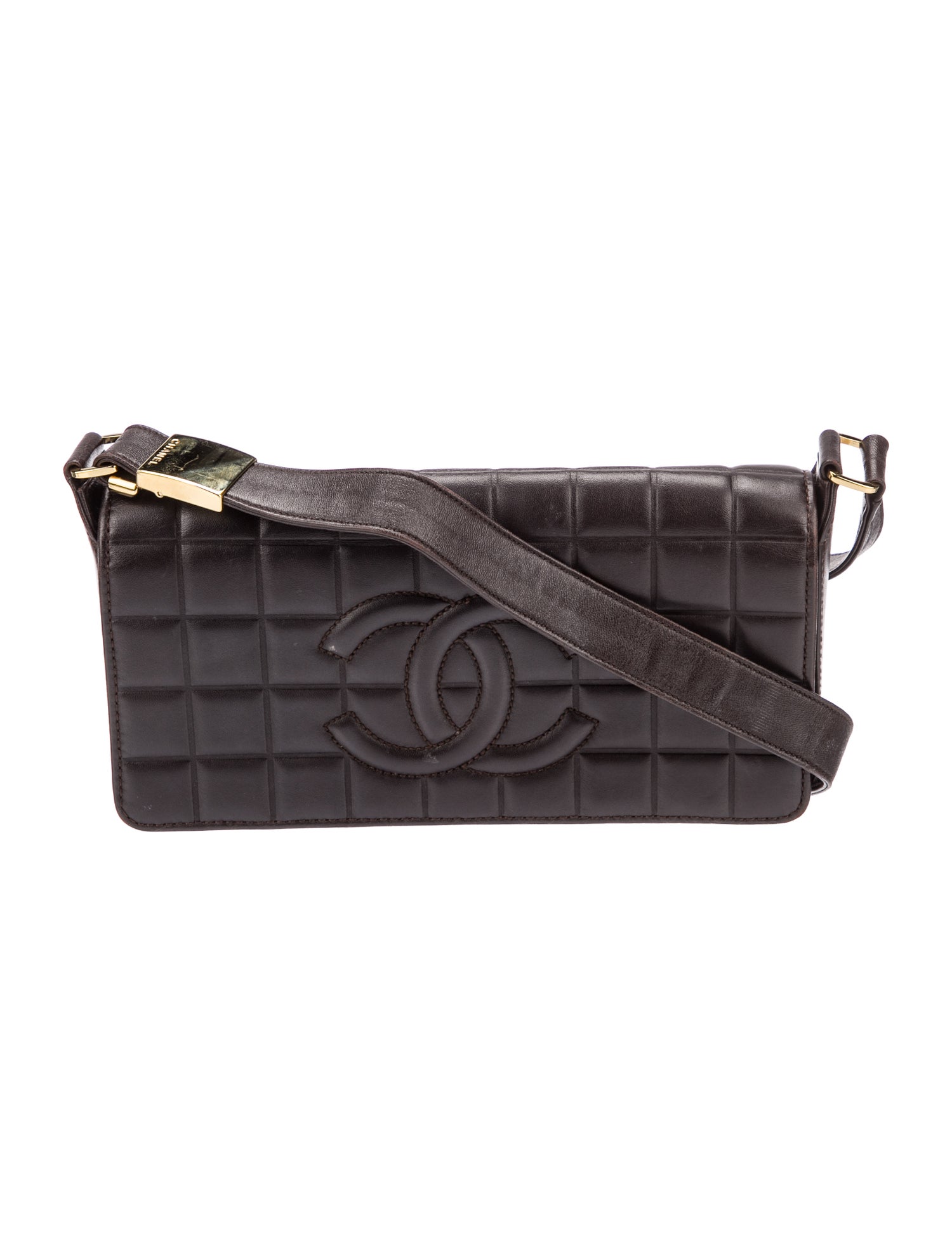 Chanel Chocolate Bar CC Flap Shoulder Bag - Brown Shoulder Bags ...
