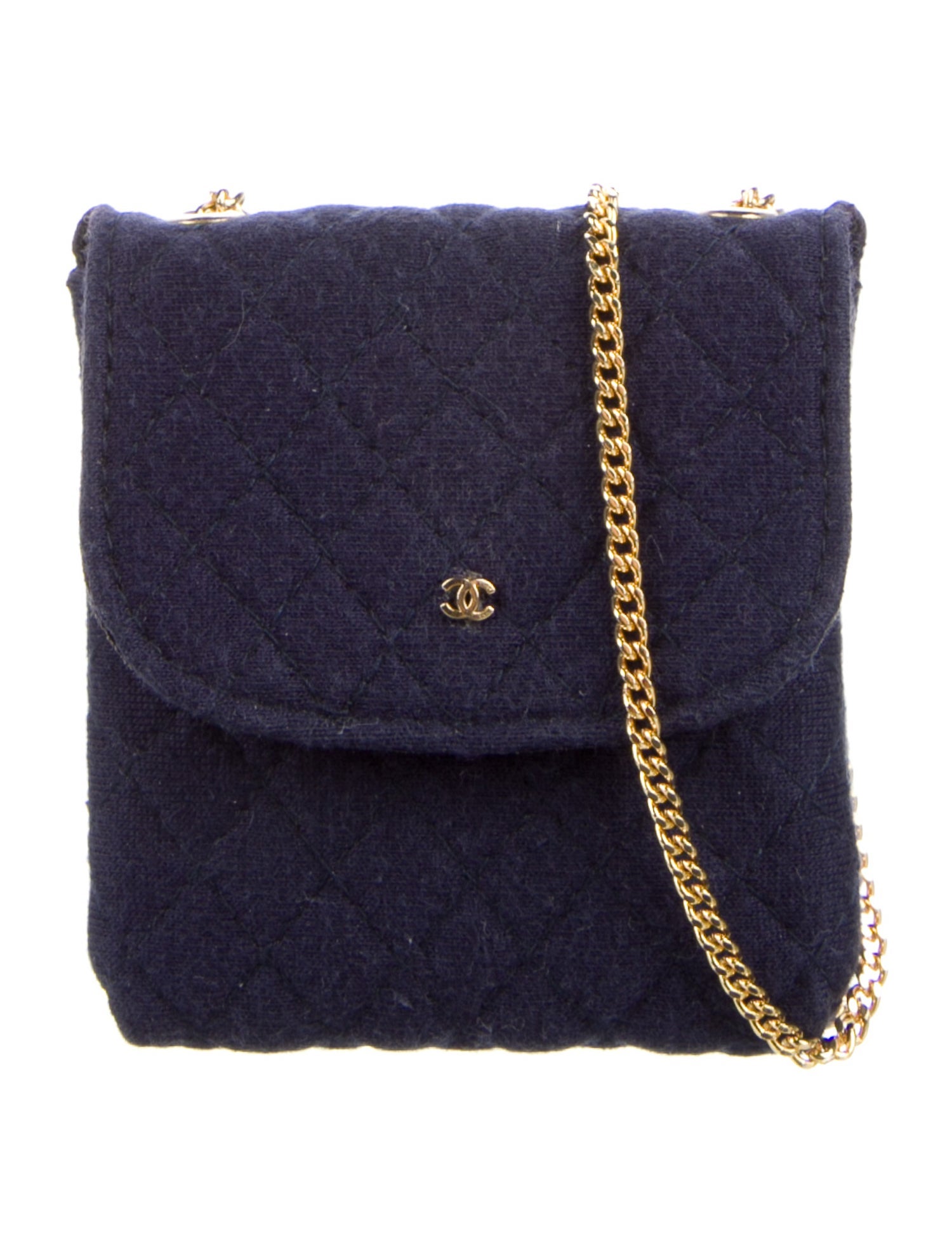 Chanel Jersey Micro Flap Bag - Blue Mini Bags, Handbags - CHA1130416 ...