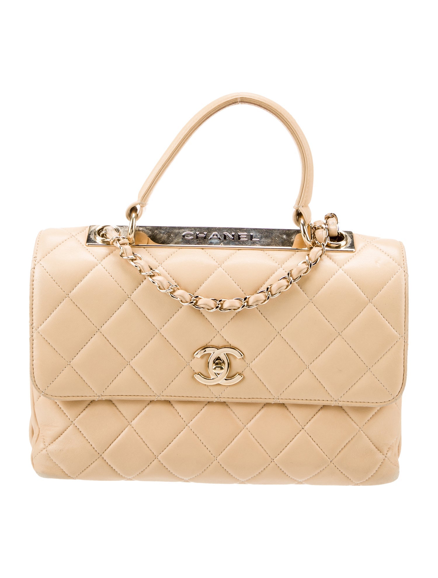 Chanel Medium Trendy CC Top Handle Bag - Neutrals Shoulder Bags ...