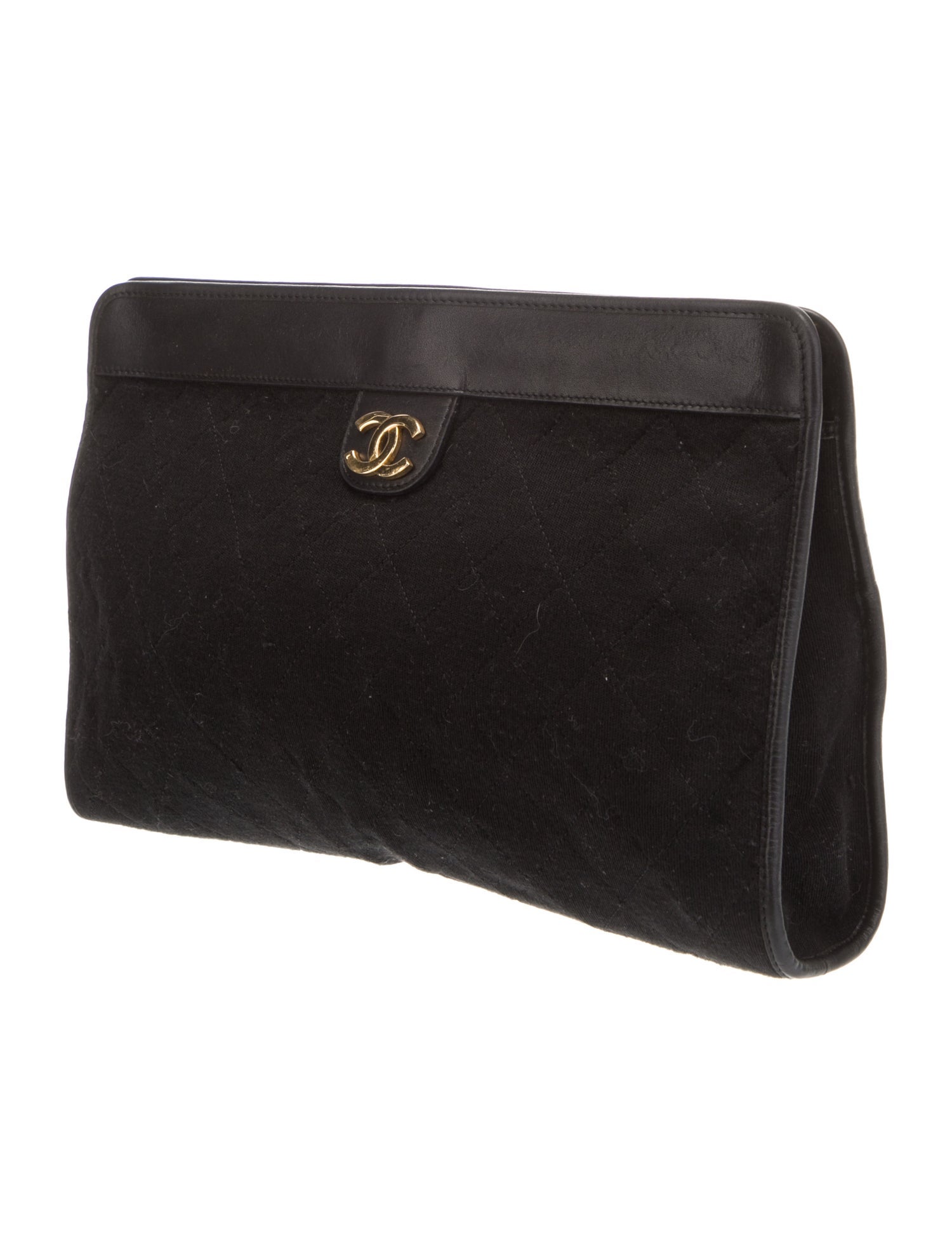 Chanel CC Frame Clutch - Black Clutches, Handbags - CHA1131943 | The ...