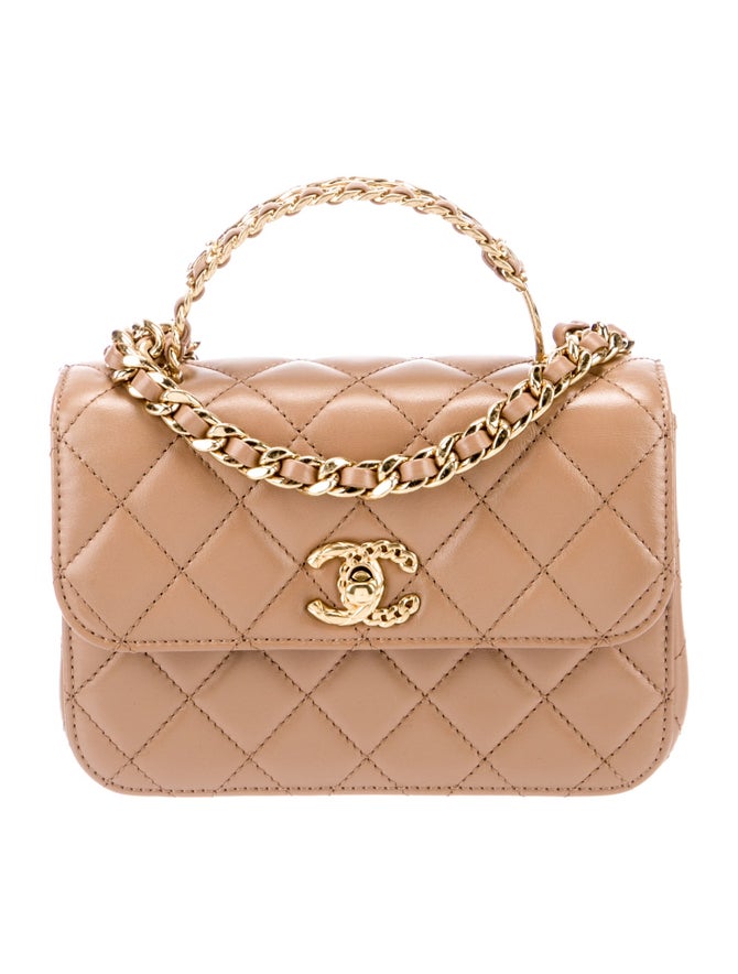 Chanel Mini Coco Handle Bag - Neutrals Handle Bags, Handbags ...