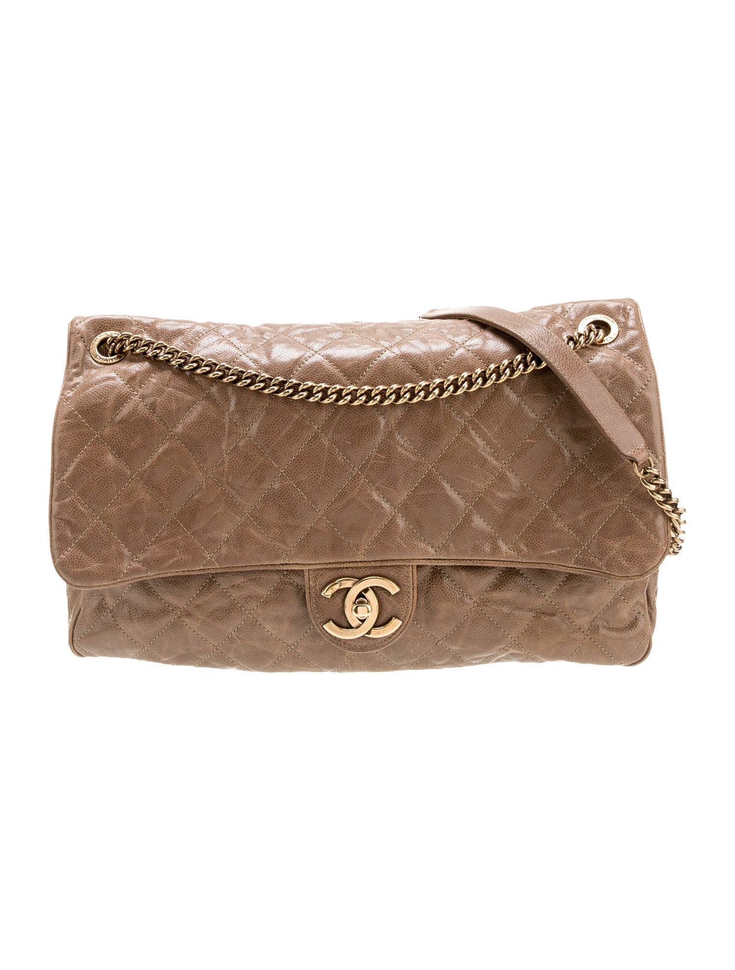 Chanel Single Flap Bag - Brown Shoulder Bags, Handbags - CHA1064179 ...