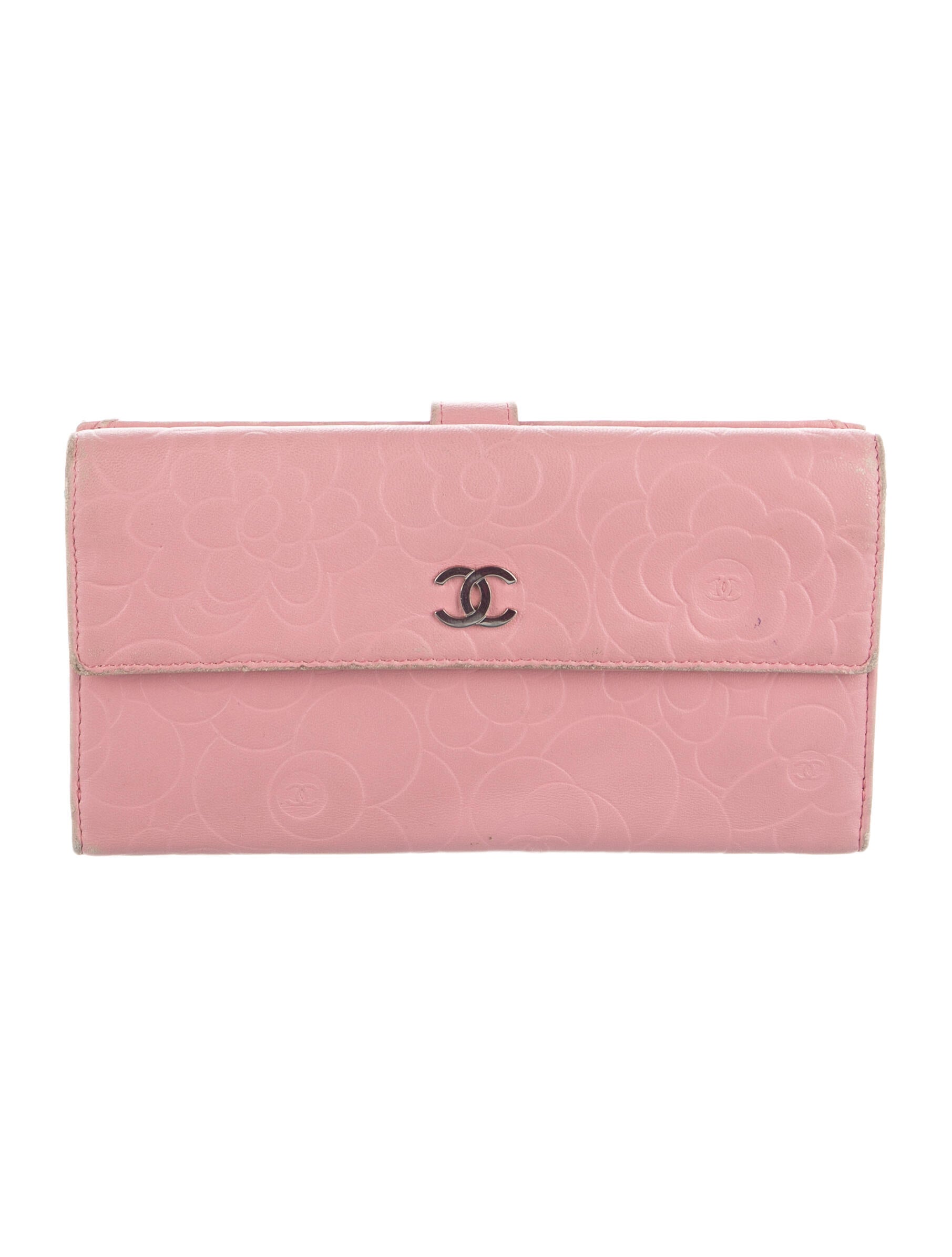 Chanel 2011-2012 Interlocking CC Logo Continental Wallet - Pink Wallets ...