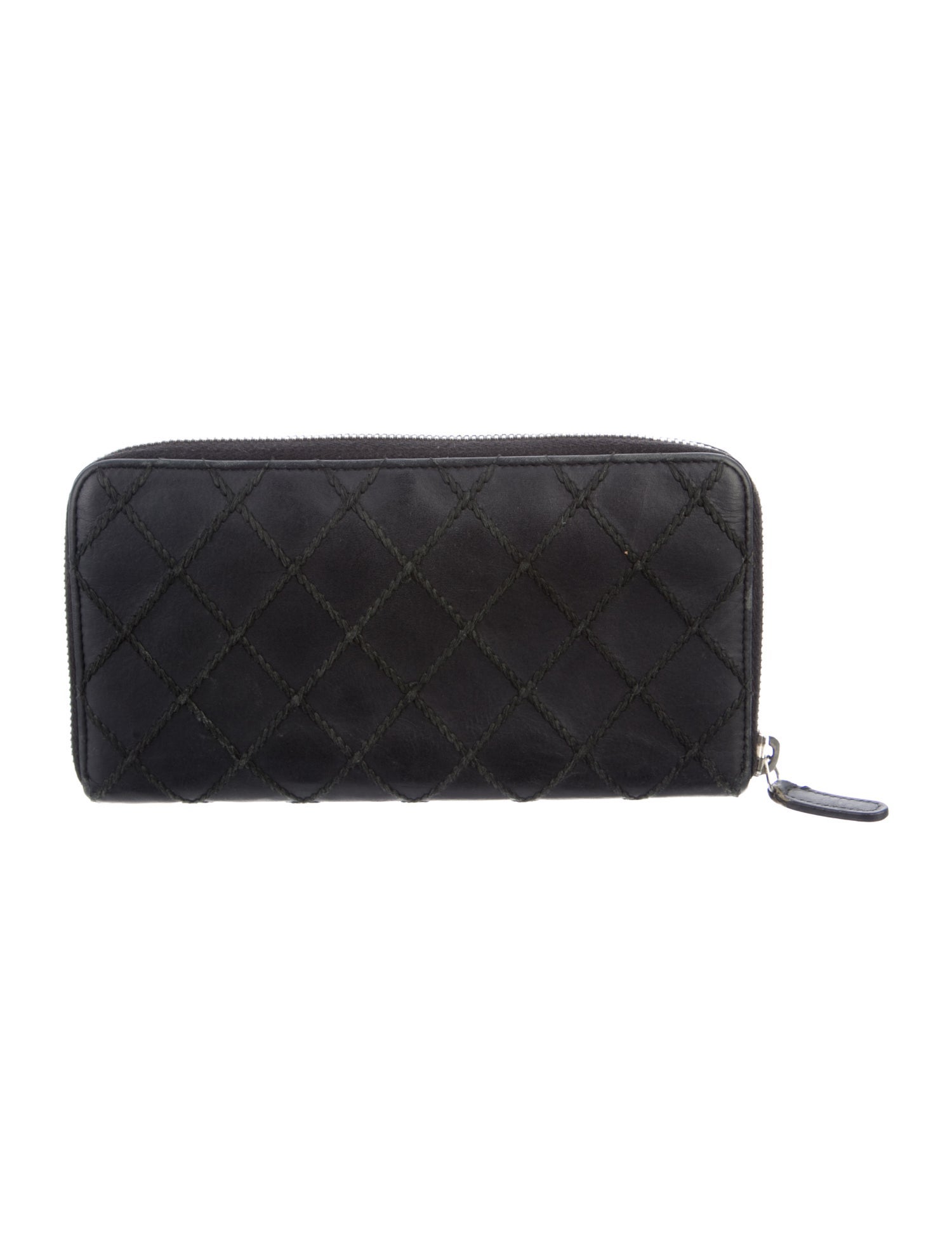 Chanel 2014 Interlocking CC Logo Continental Wallet - Black Wallets ...