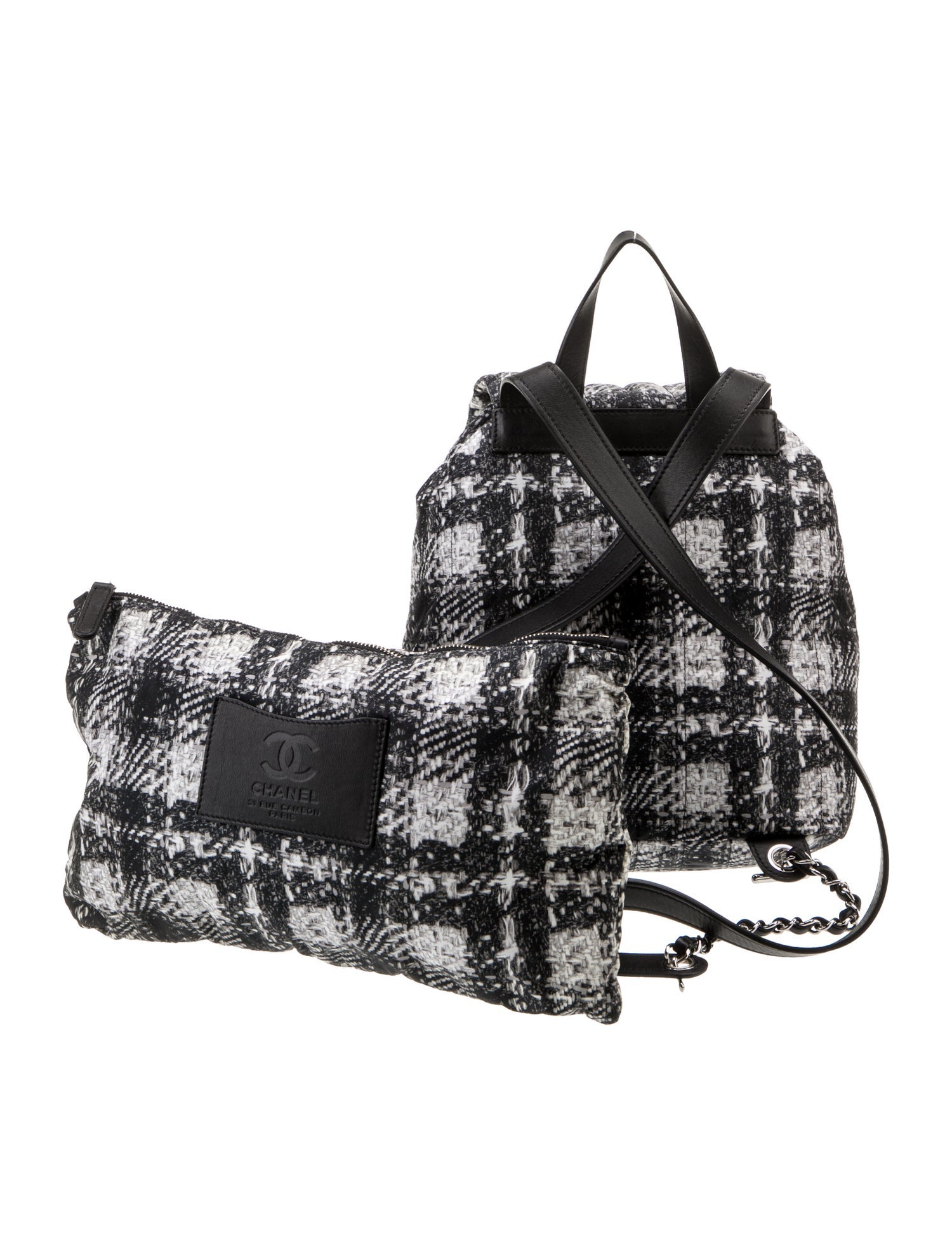 Chanel PVC Tweed Gabrielle Backpack - Blue Backpacks, Handbags ...