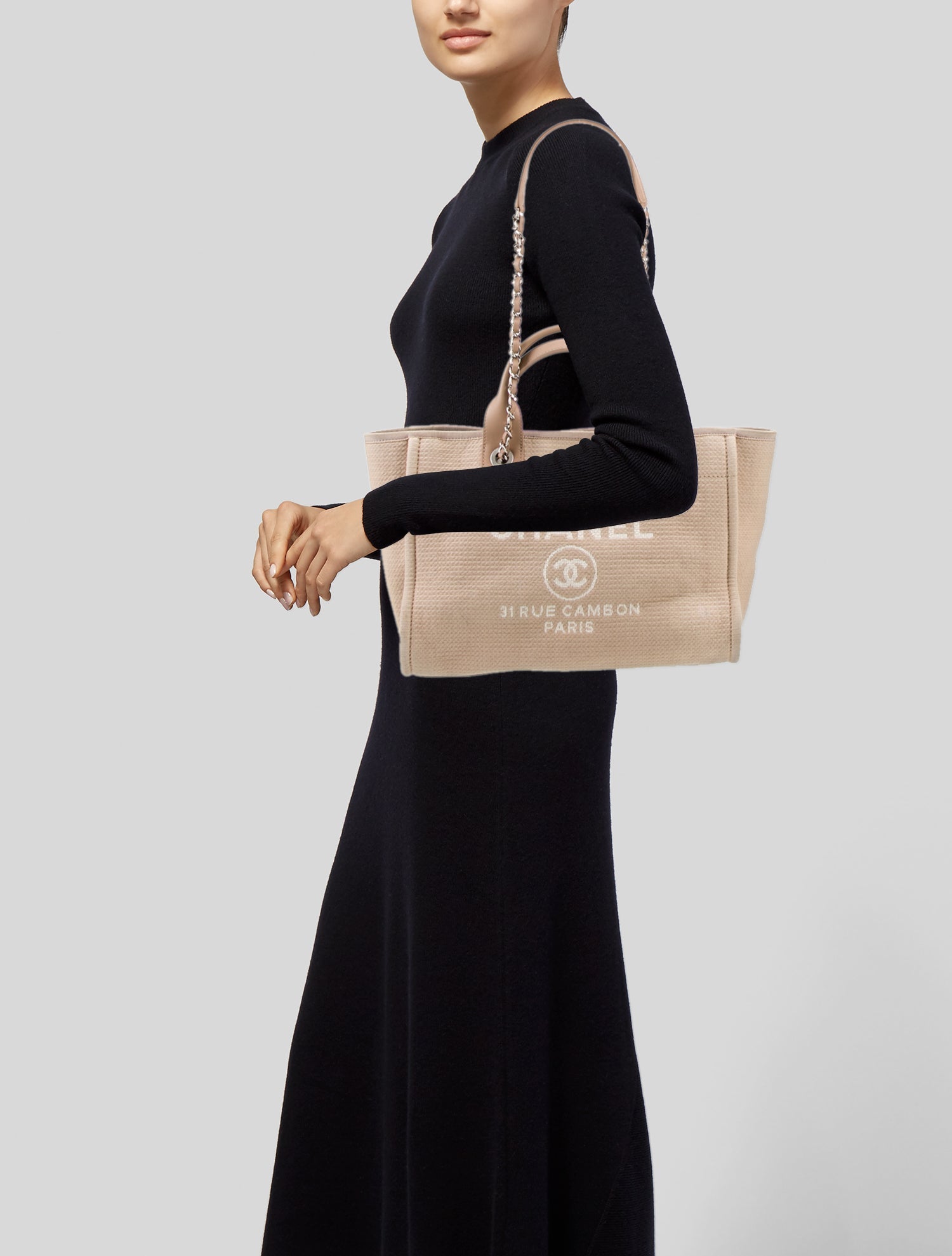 Chanel Small Deauville Shopping Tote - Neutrals Totes, Handbags ...