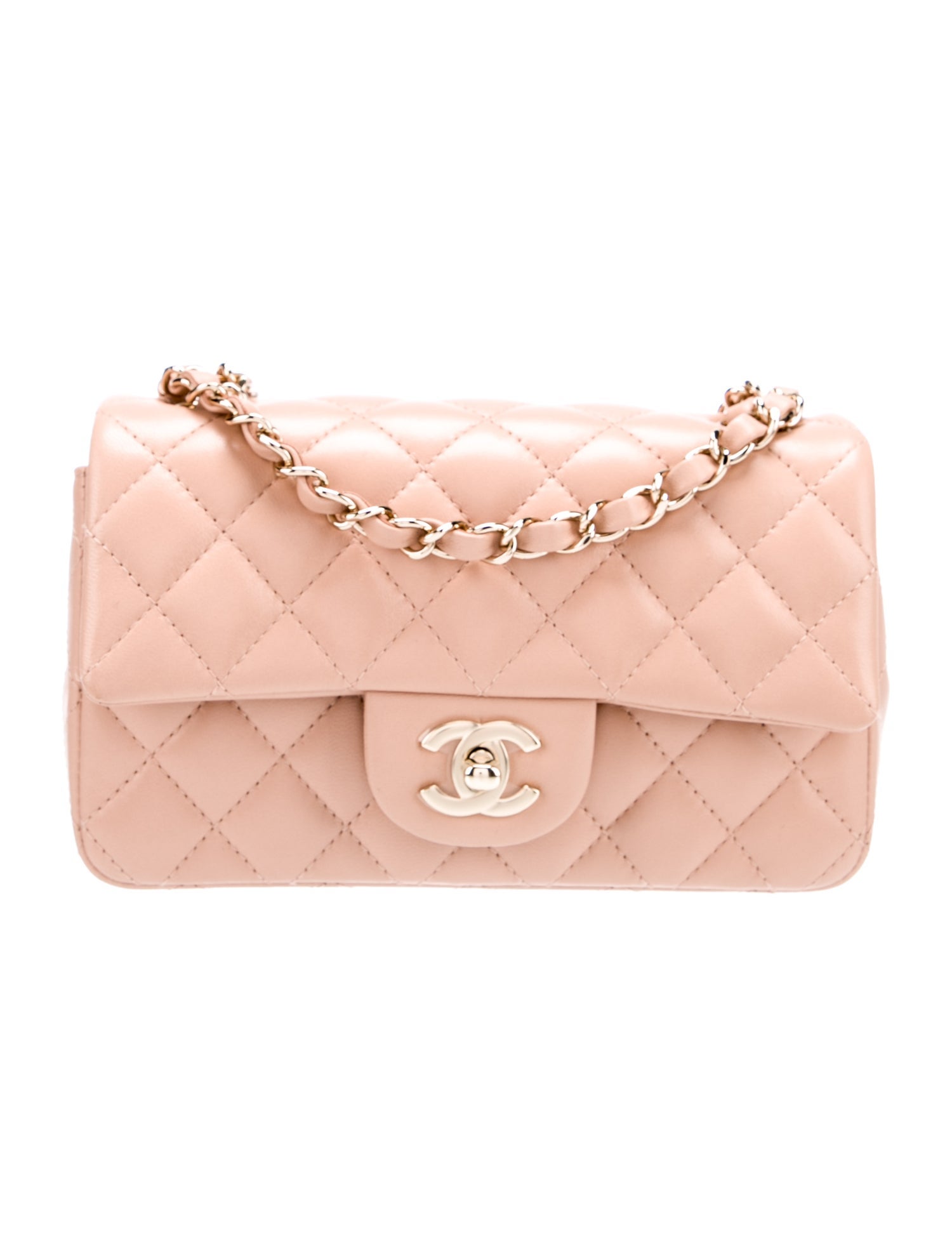 Chanel Classic Rectangular Mini Flap Bag w/Tags - Neutrals Shoulder ...