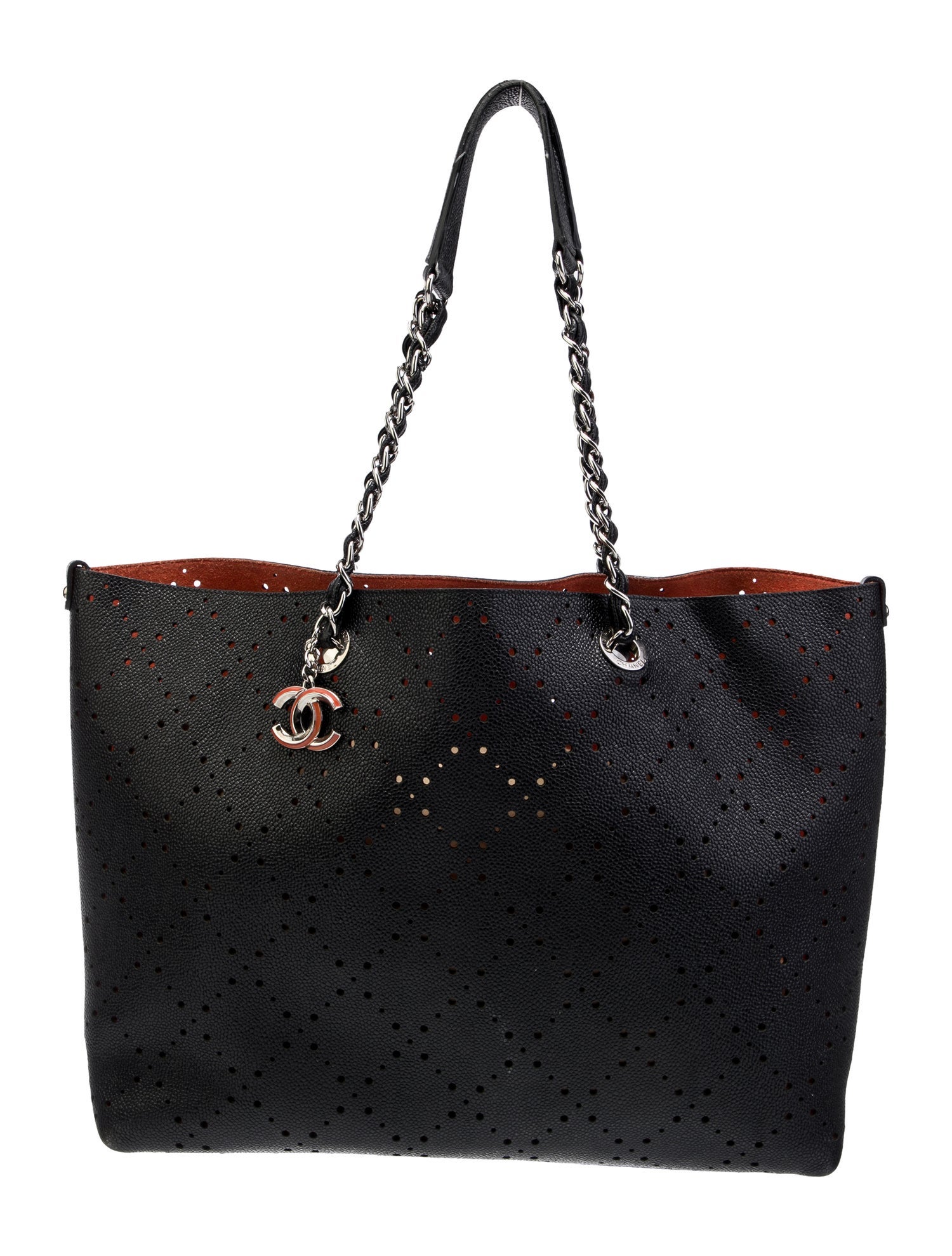 Chanel Perforated CC Shop Tote - Black Totes, Handbags - CHA1140047 ...