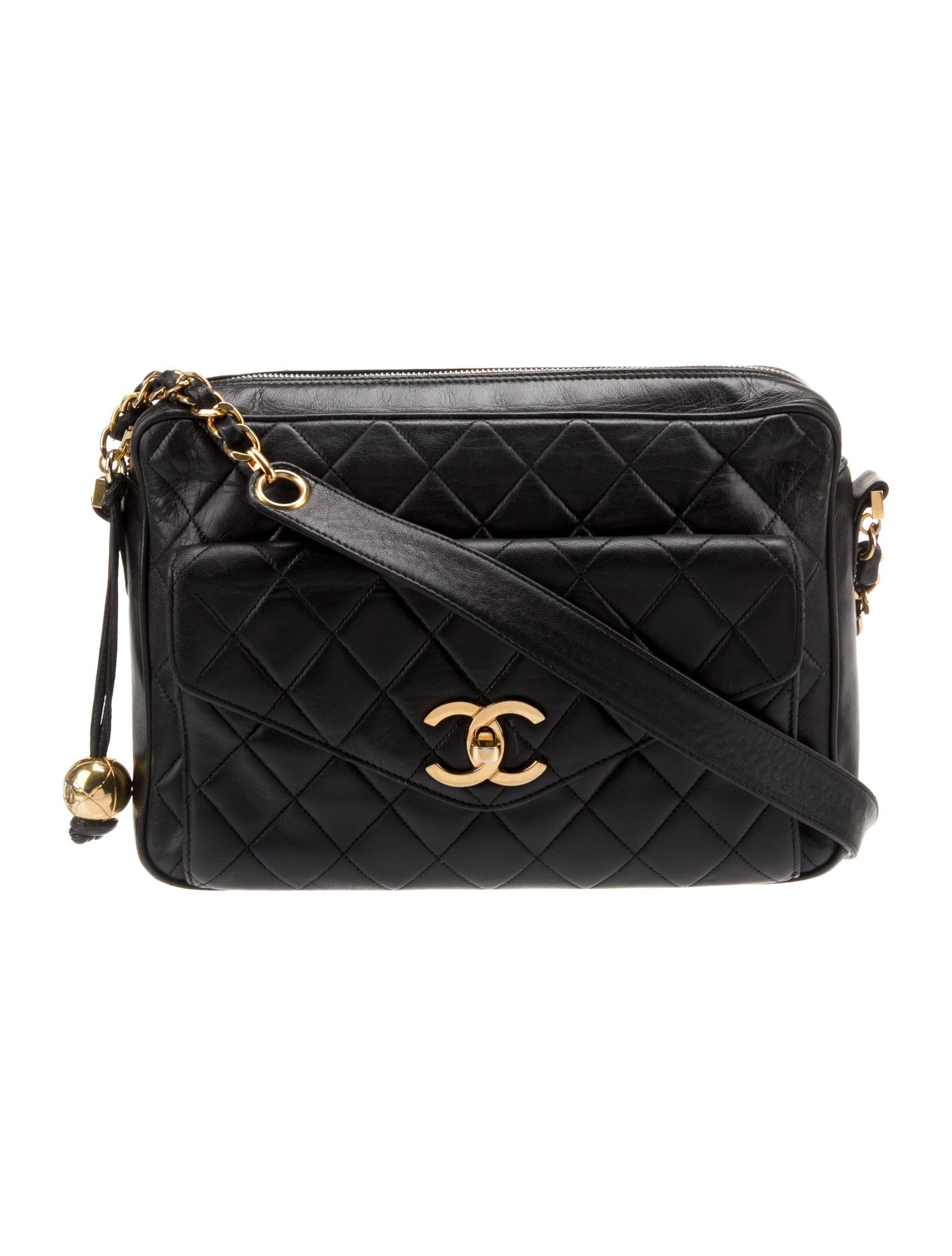 Chanel Quilted CC Camera Bag - Black Crossbody Bags, Handbags ...