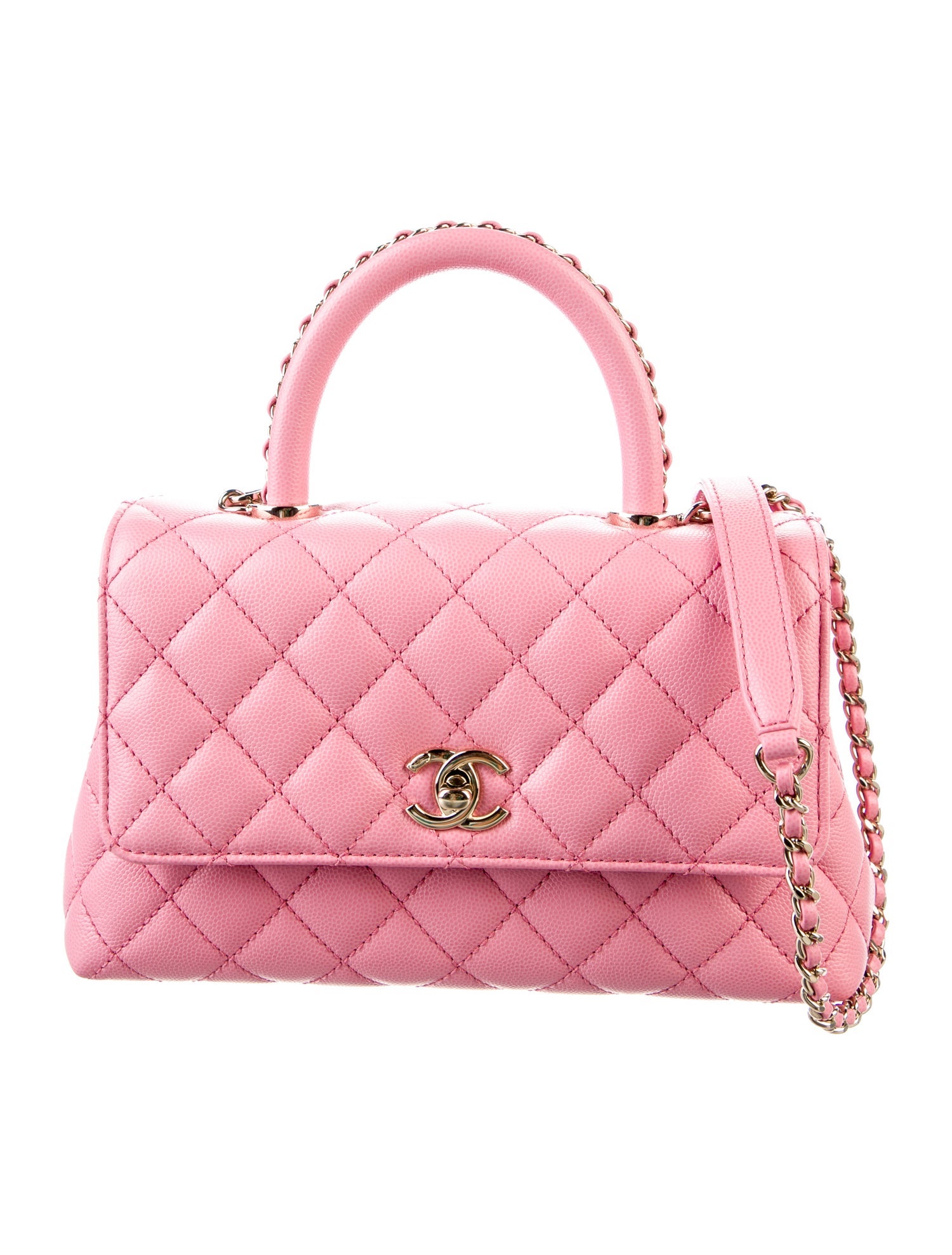 Chanel 2023 Mini Coco Handle Bag - Pink Handle Bags, Handbags - CHA1144082 | The RealReal