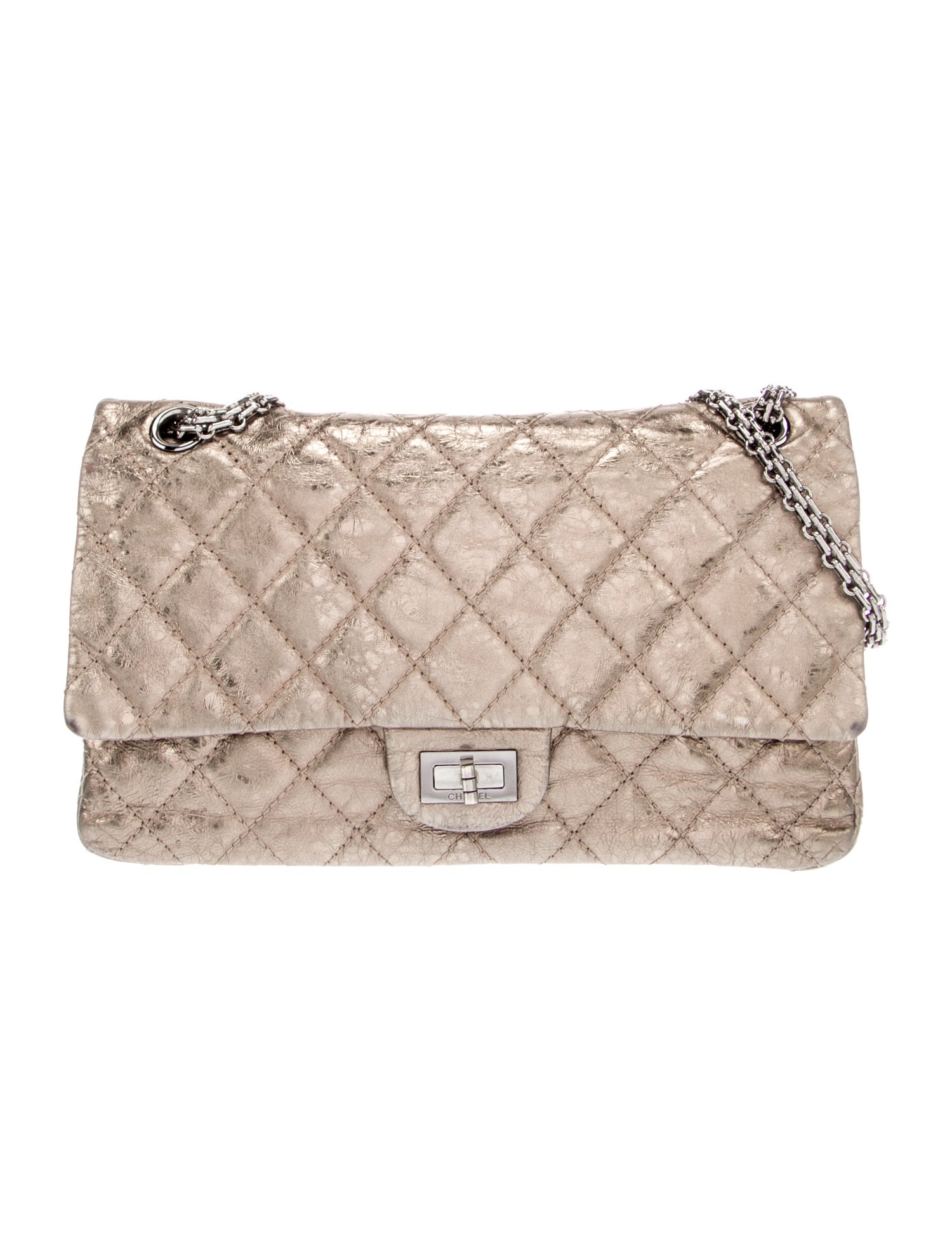 Chanel Reissue 226 Double Flap Bag - Metallic Shoulder Bags, Handbags ...