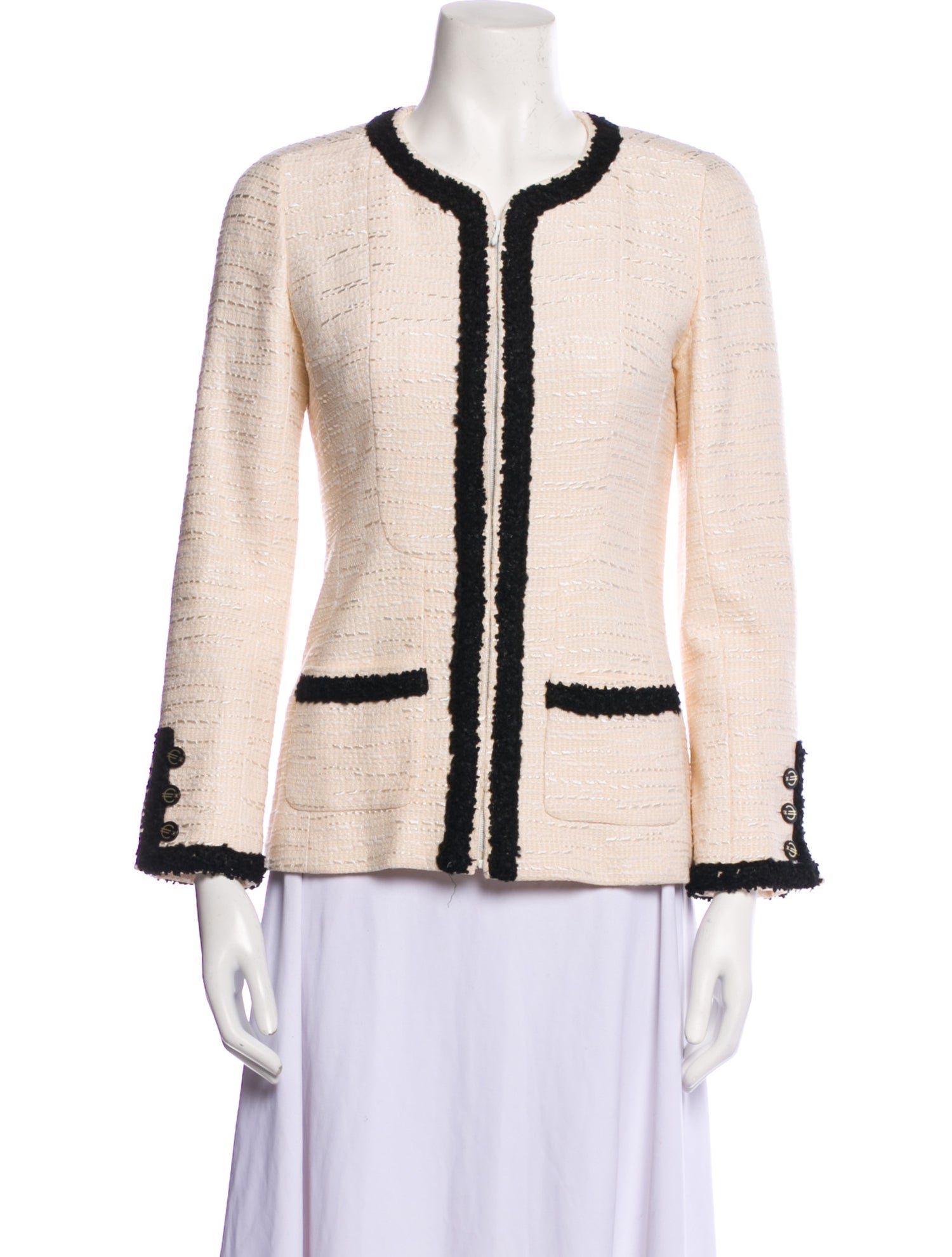 Chanel Vintage 2002 Evening Jacket - Black Jackets, Clothing ...