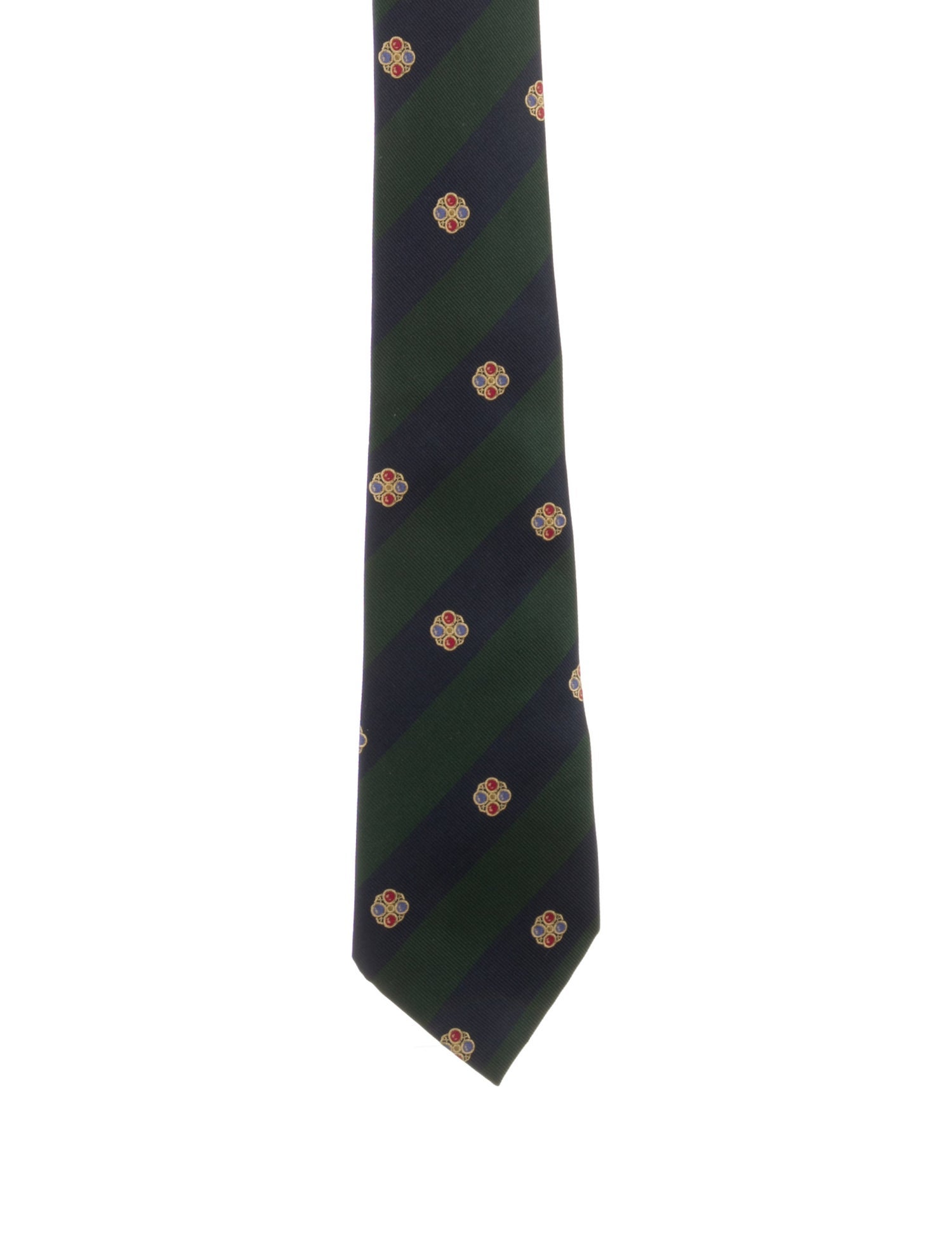 Chanel Silk Striped Tie - Blue Ties, Suiting Accessories - CHA1150097 ...