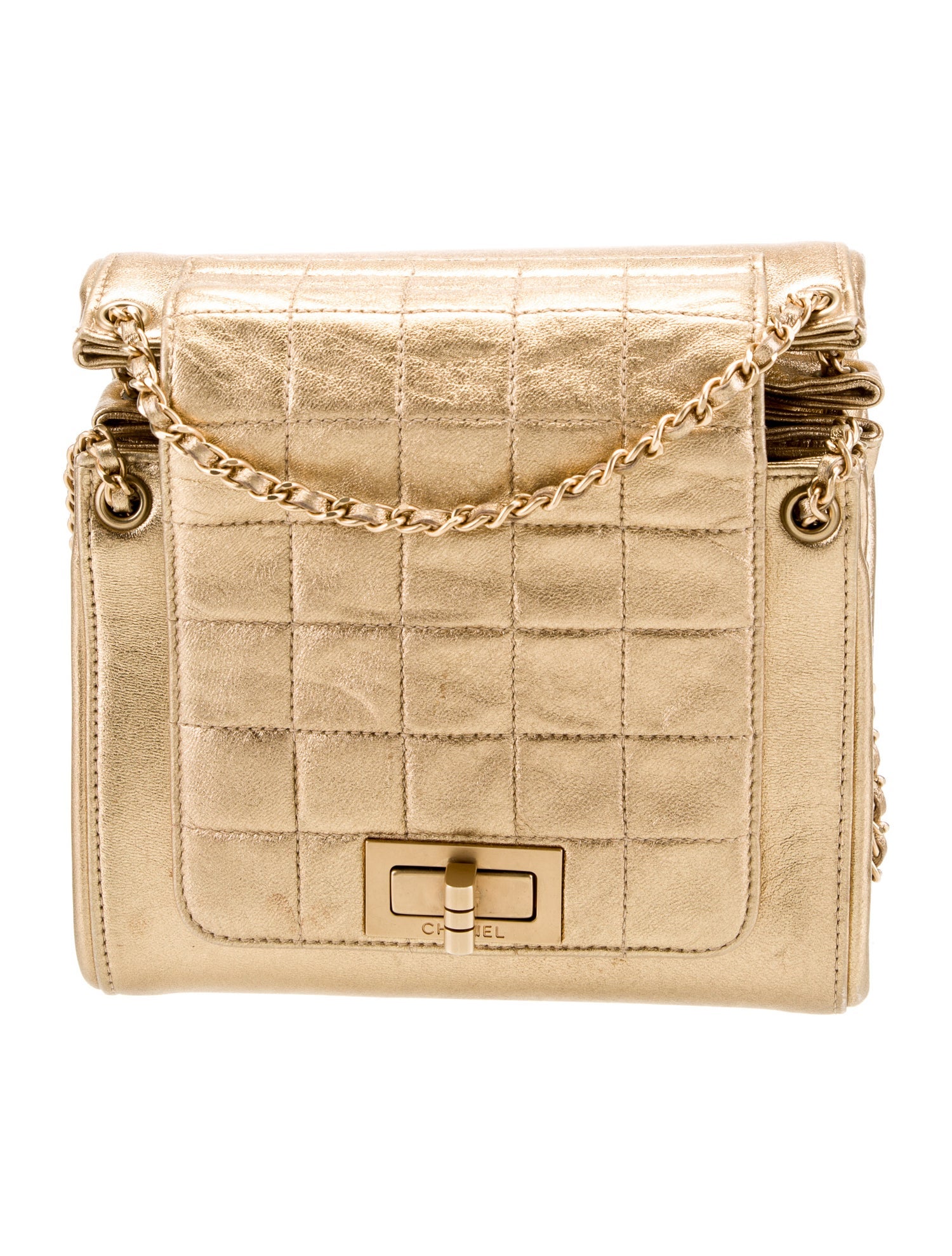 Chanel Mini Reissue Accordion Bag - Gold Shoulder Bags, Handbags ...