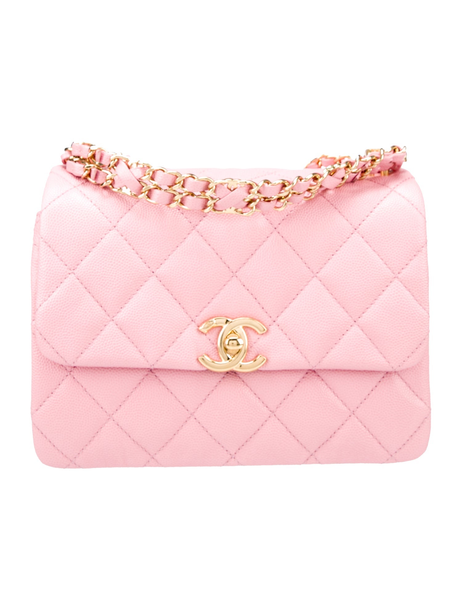 Chanel First Flap Bag - Pink Crossbody Bags, Handbags - CHA1151893 ...