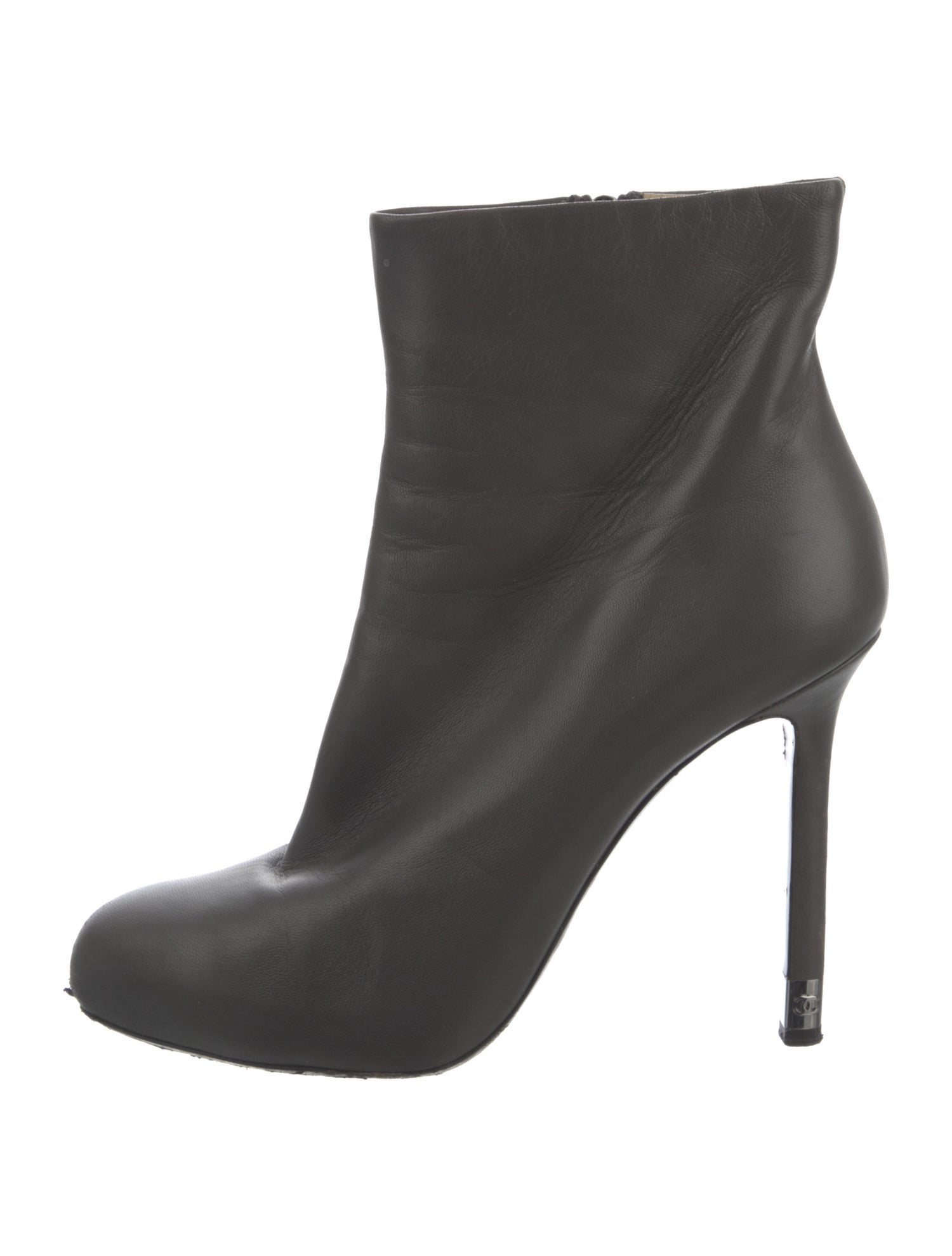 Chanel 2015 Interlocking CC Logo Boots - Grey Boots, Shoes - CHA1152496 ...