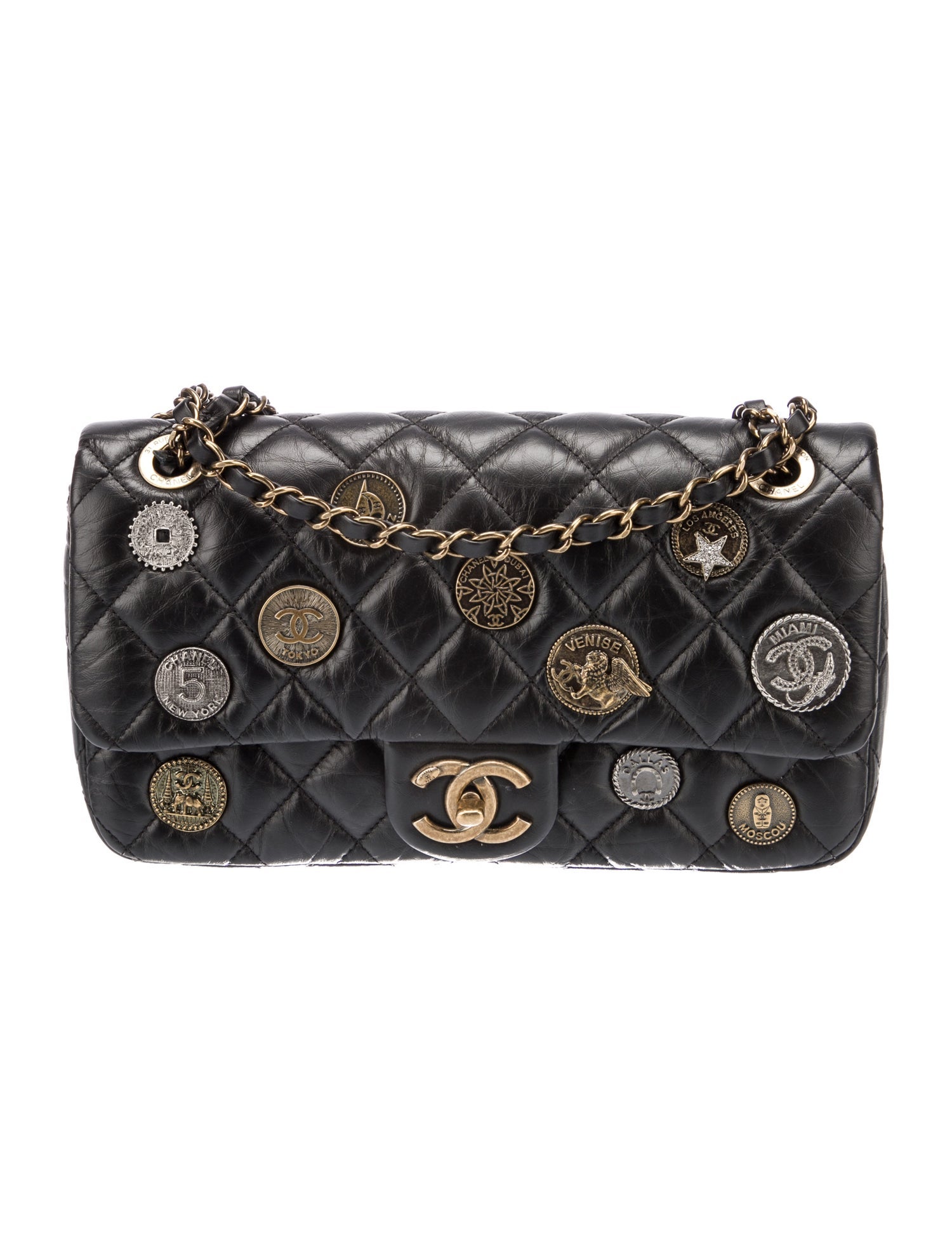 Chanel Medium Medals Flap Bag - Black Shoulder Bags, Handbags ...