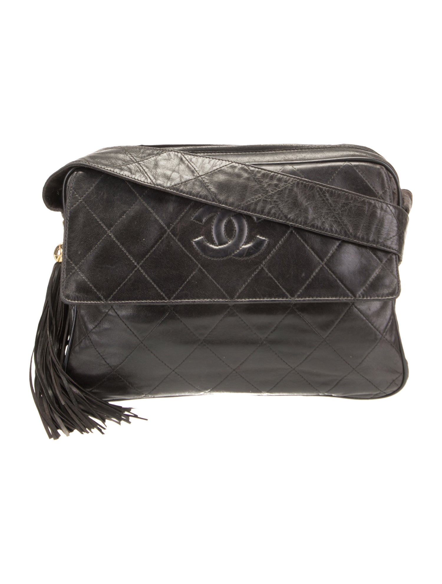 Chanel Quilted CC Frame Bag - Black Crossbody Bags, Handbags ...
