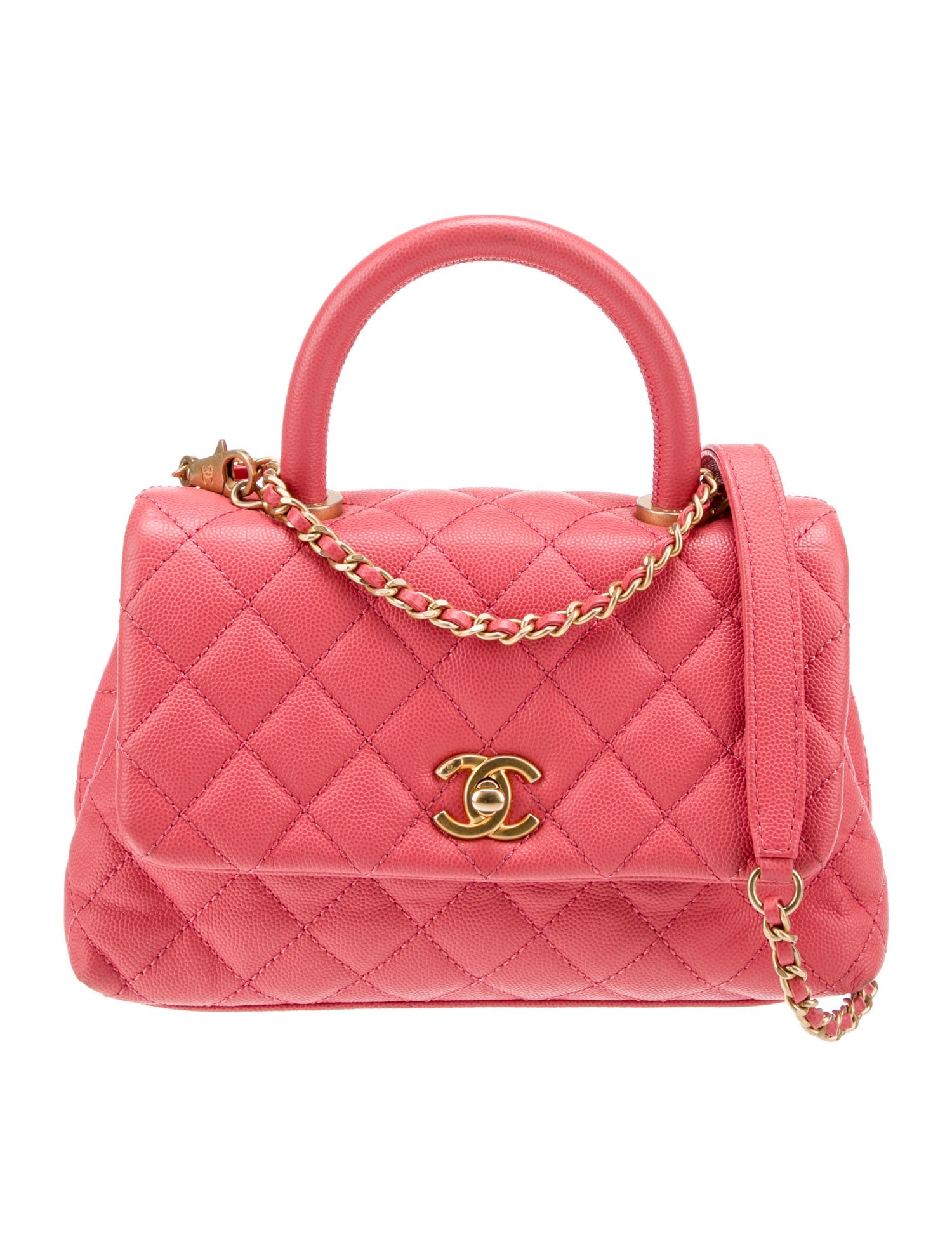 Chanel Timeless Classic Handle Flap Bag - Pink Handle Bags, Handbags ...