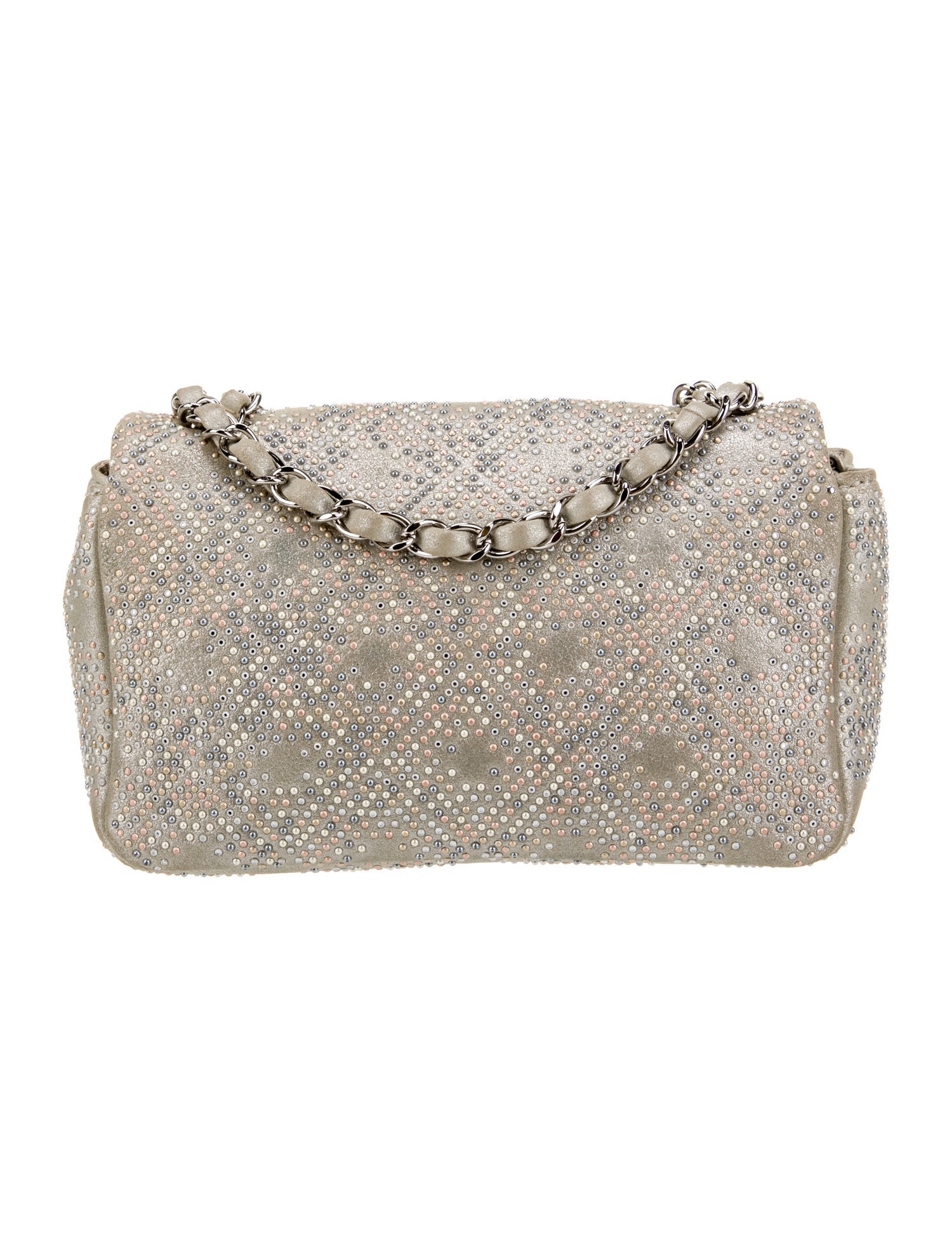 Chanel Strass Mini Rectangular Flap Bag - Neutrals Shoulder Bags ...