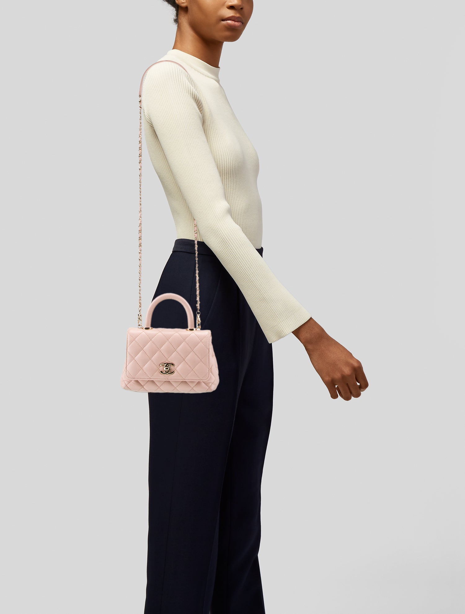 Chanel Extra Mini Coco Handle Flap Bag - Pink Mini Bags, Handbags ...