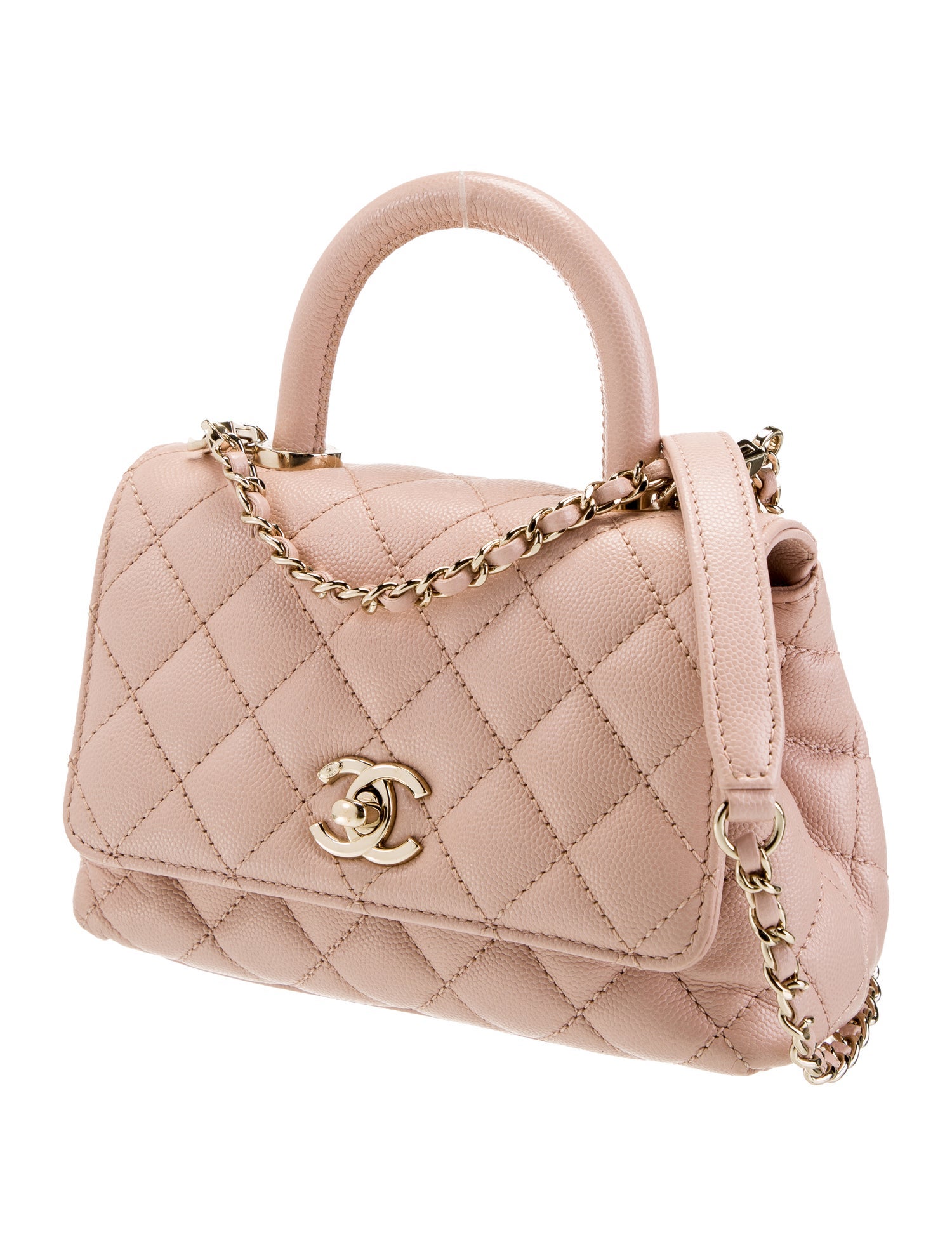 Chanel Extra Mini Coco Handle Flap Bag - Pink Mini Bags, Handbags ...