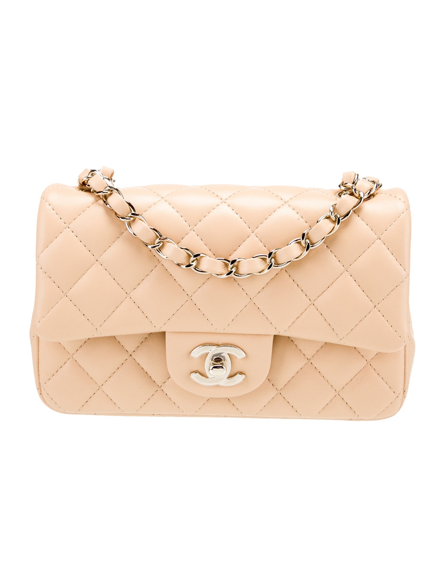 Chanel Classic Rectangular Mini Flap Bag - Neutrals Shoulder Bags ...