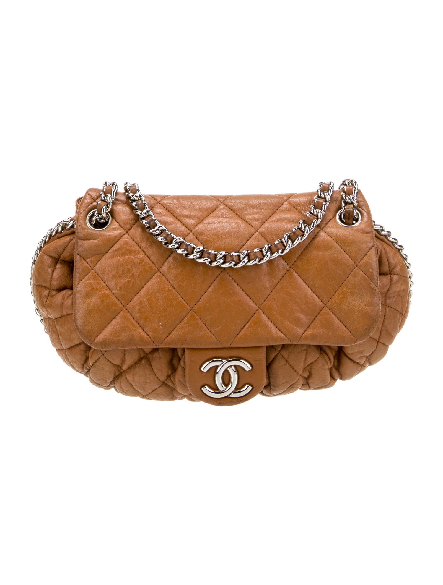 Chanel Medium Chain Around Shoulder Bag - Brown Shoulder Bags, Handbags ...
