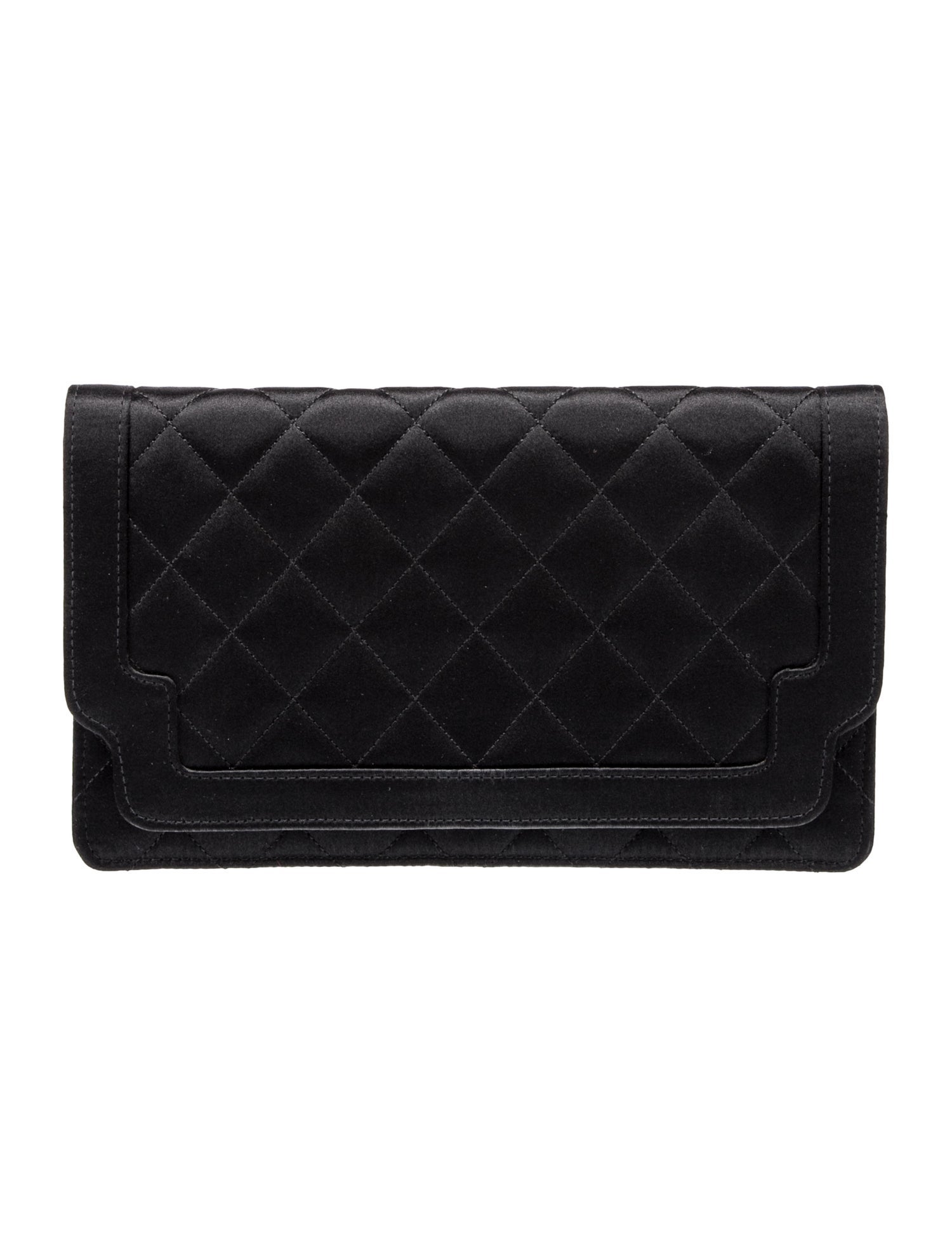 Chanel Quilted Evening Clutch - Black Clutches, Handbags - CHA1170578 ...
