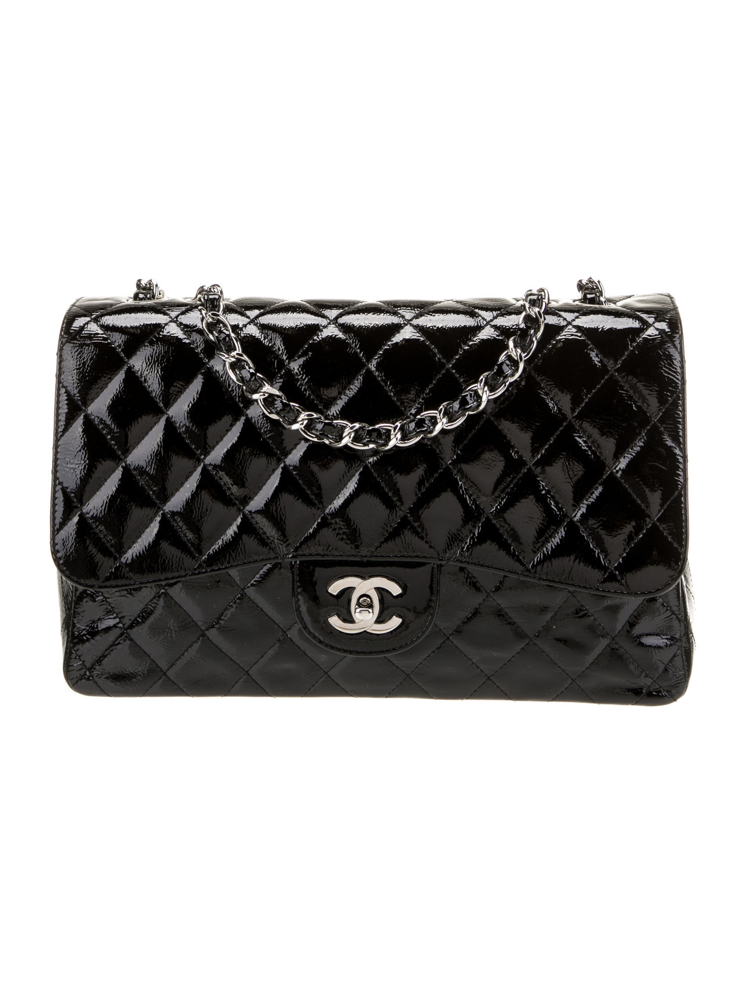 Chanel Classic Patent Double Flap Bag - Shoulder Bags, Handbags | The ...