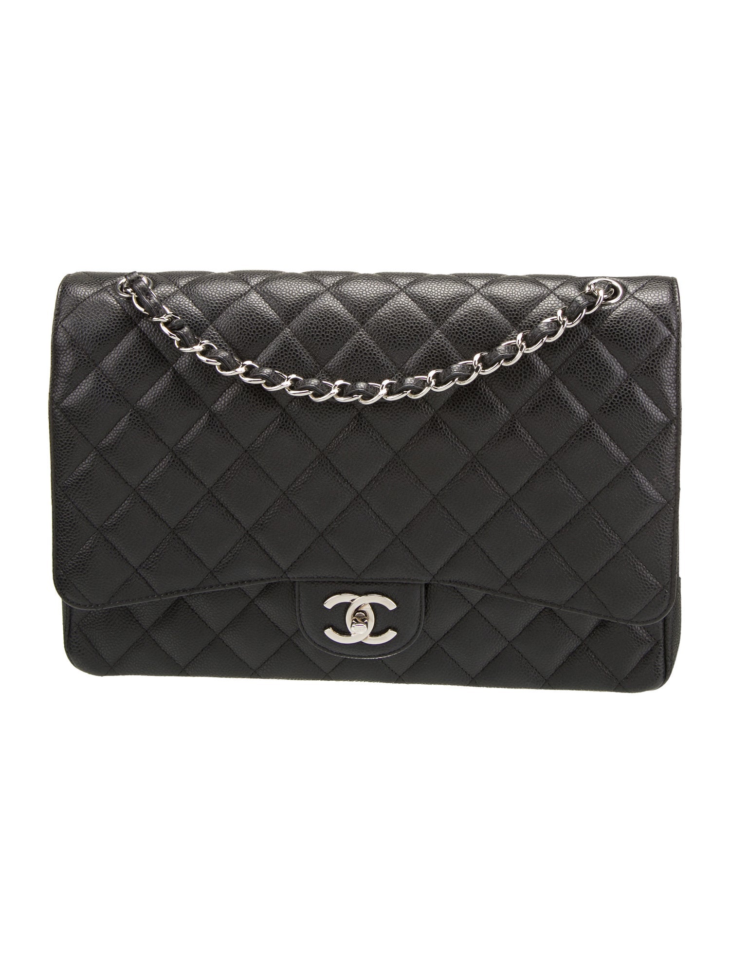 Chanel Classic Maxi Double Flap Bag - Black Shoulder Bags, Handbags ...