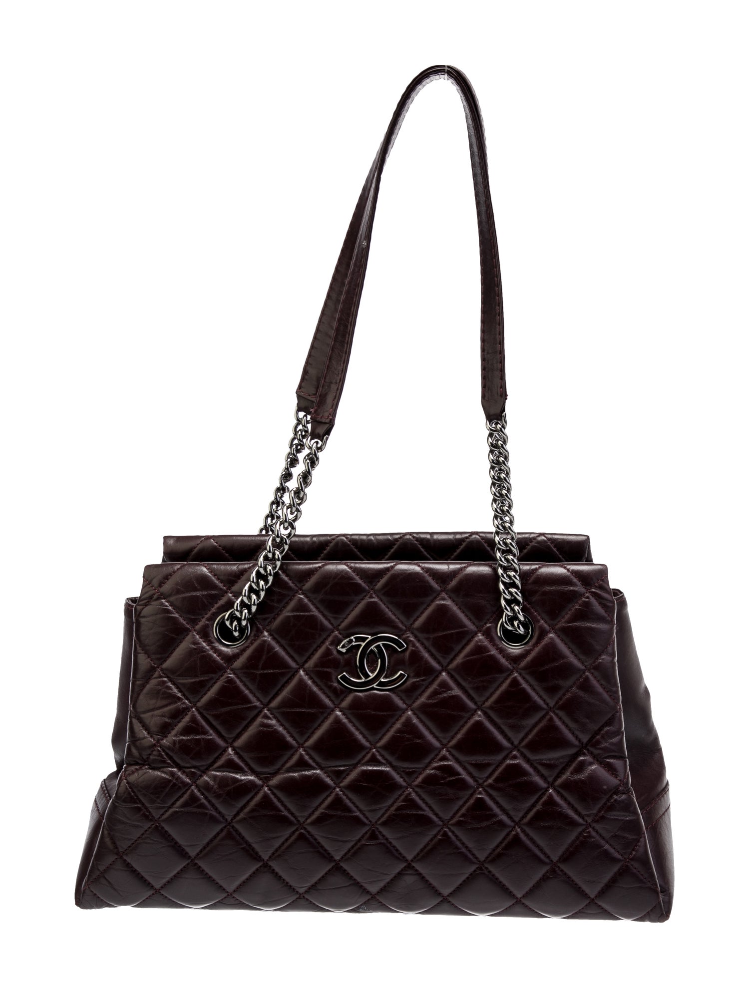 Chanel Lady Pearly Tote - Burgundy Handle Bags, Handbags - CHA1174124 ...