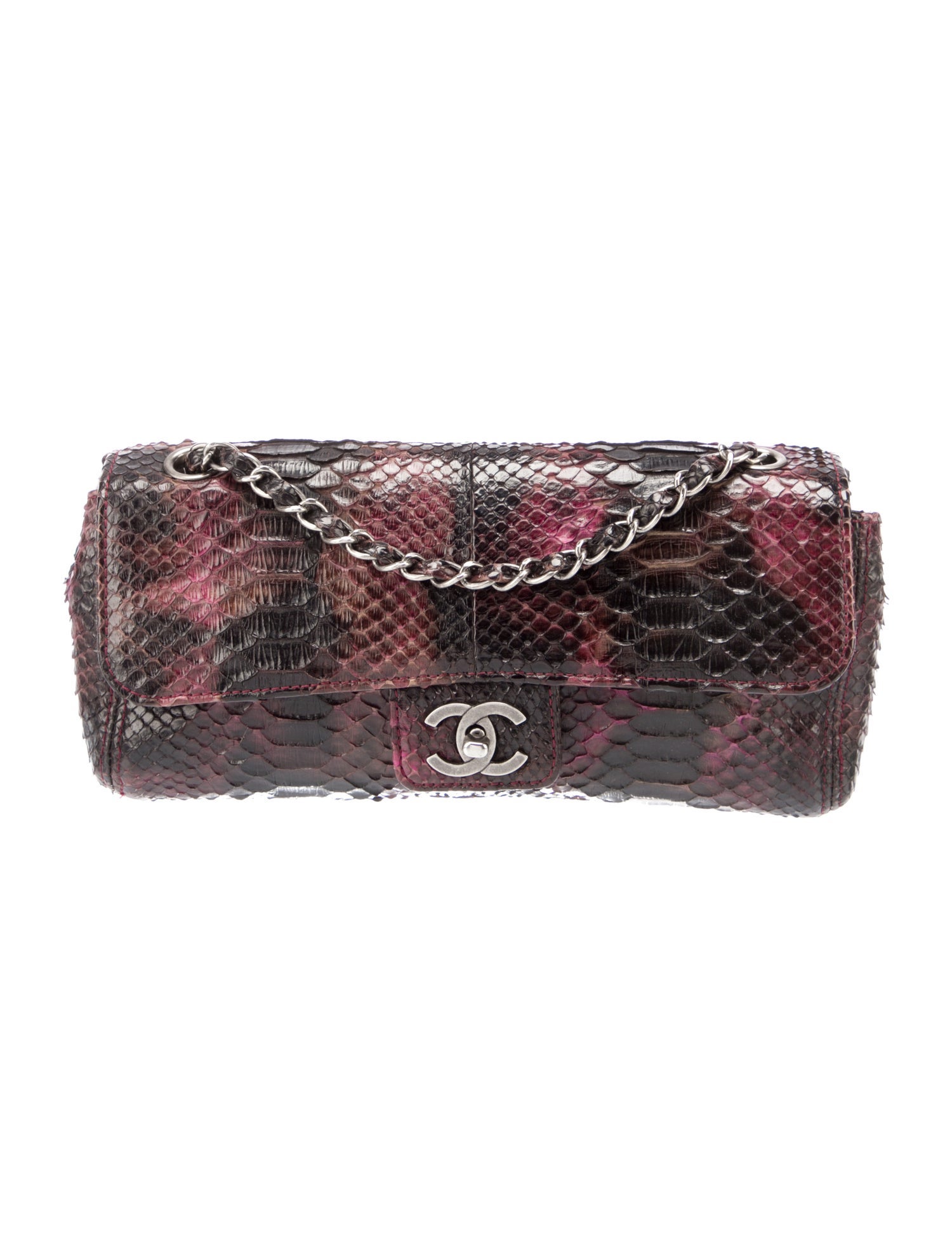 Chanel Python Soho Tassel Flap Bag - Purple Shoulder Bags, Handbags ...