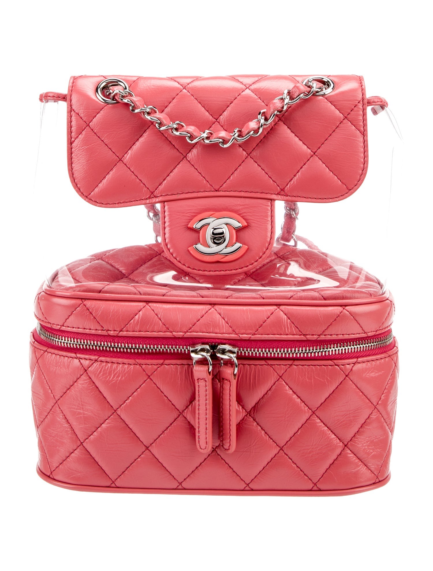 Chanel PVC Aquarium Backpack - Pink Backpacks, Handbags - CHA1175706 ...