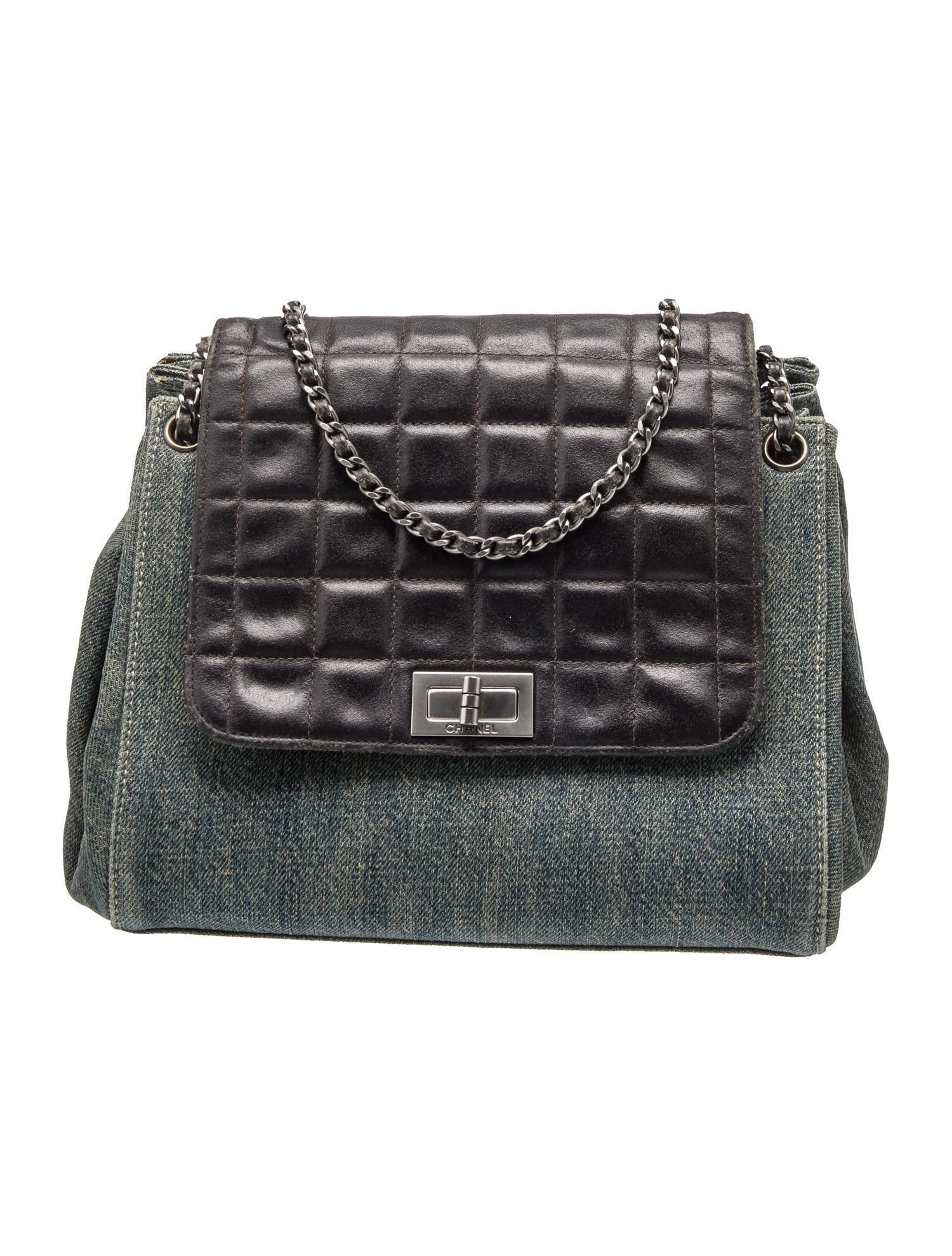 Chanel Denim Reissue Accordion Flap Bag - Blue Shoulder Bags, Handbags ...