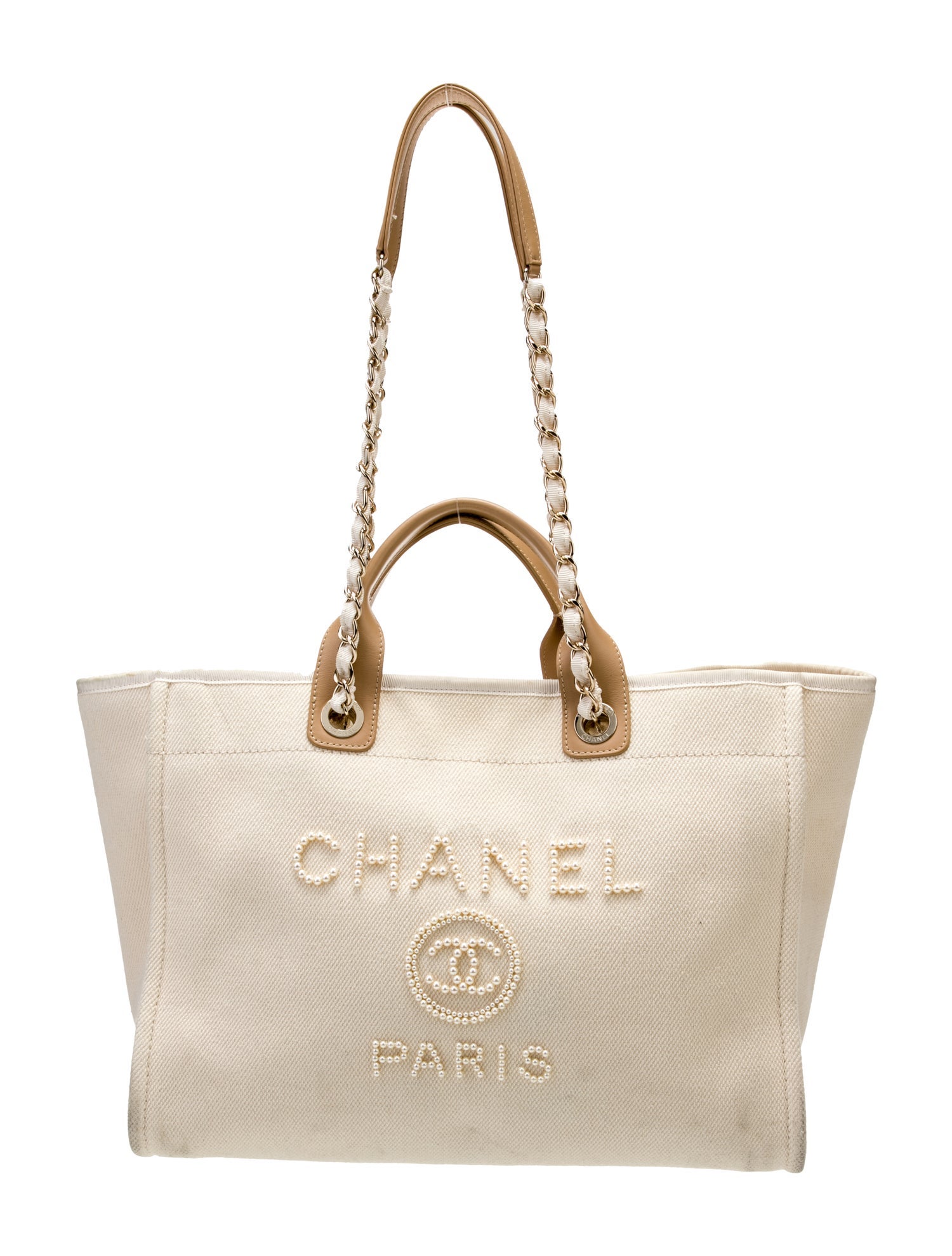 Chanel Medium Pearl Deauville Tote - Neutrals Totes, Handbags ...