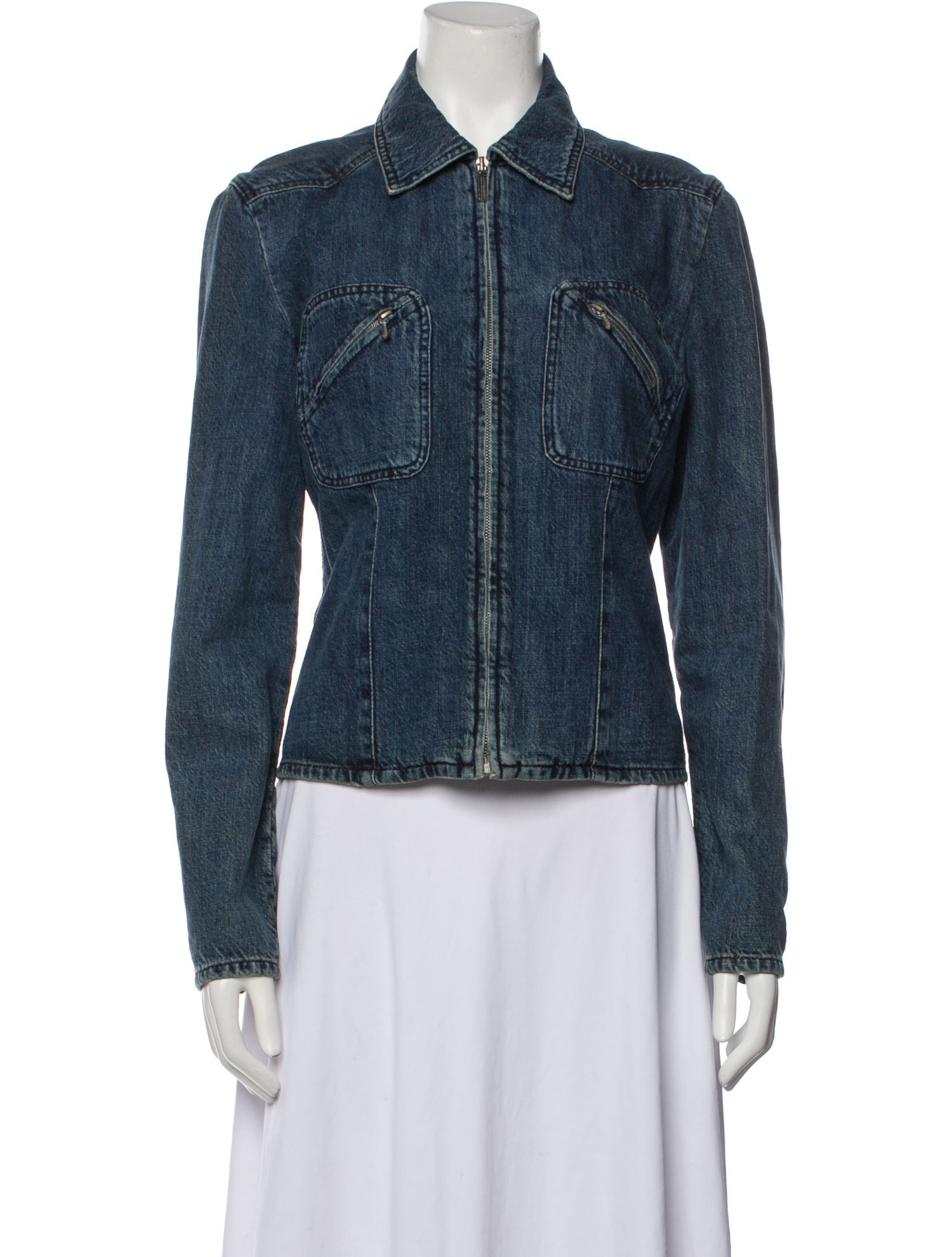 Chanel 2000 Denim Jacket - Blue Jackets, Clothing - CHA1179935 | The ...